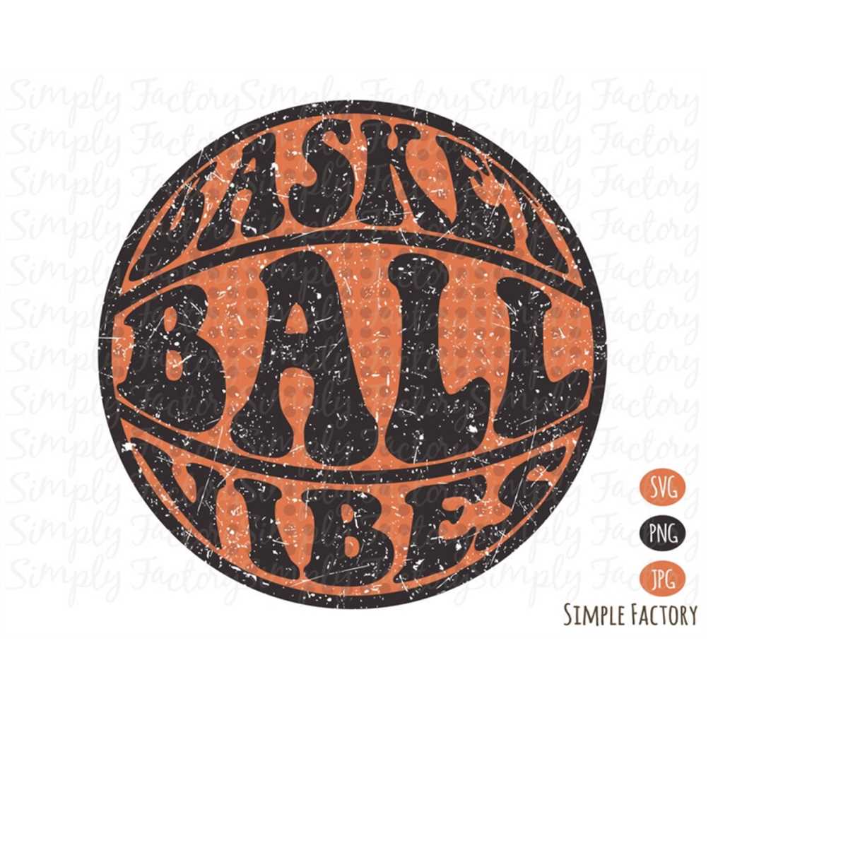 Retro Groovy Basketball Vibes Png, Basketball Vibes Svg, Bas | Inspire ...