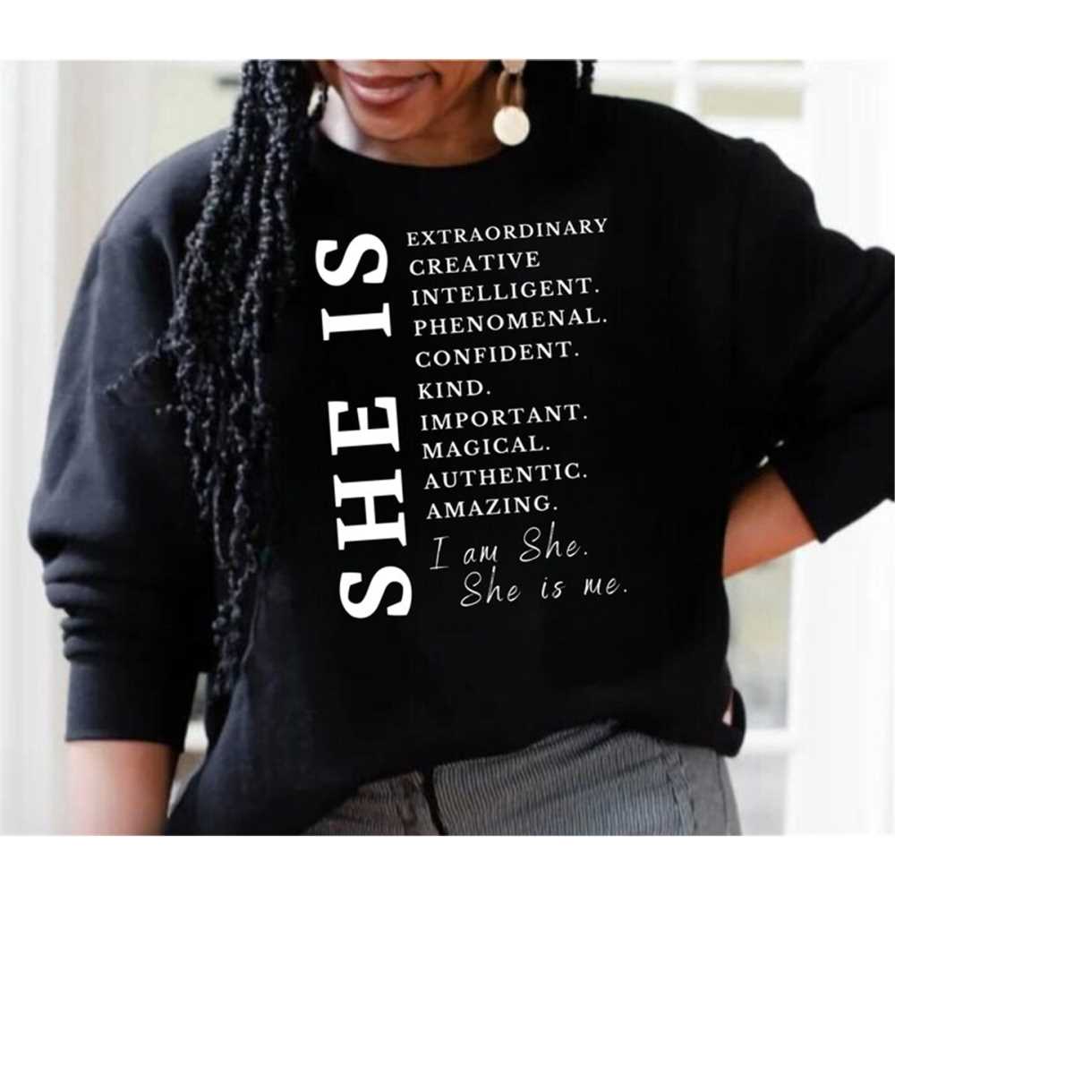 Woman Affirmation Svg, She is Svg, I am she svg, She is Me S - Inspire ...