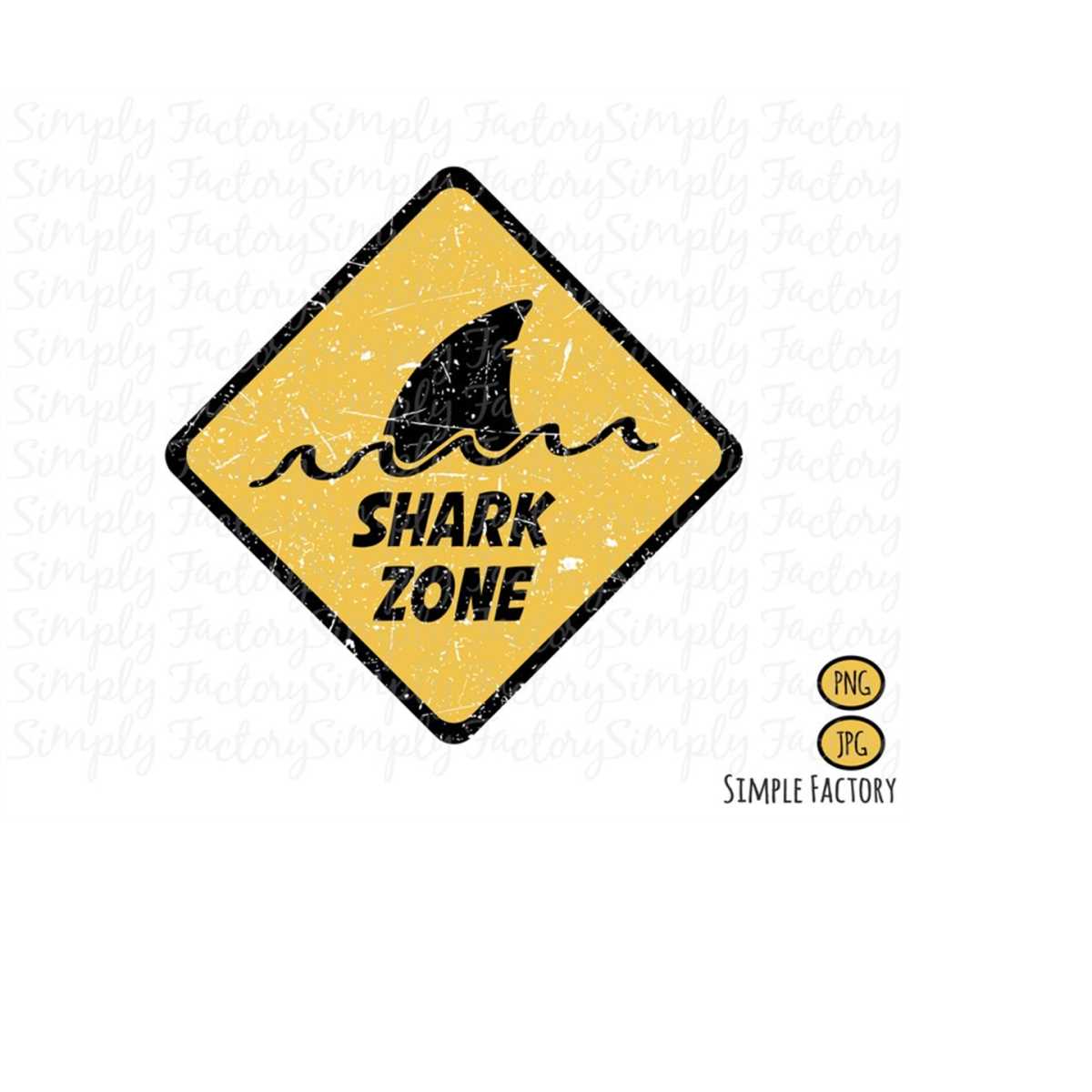 Retro Cute Shark Zone Sign Png, Shark Sign Png, Zone Sign Pn | Inspire ...