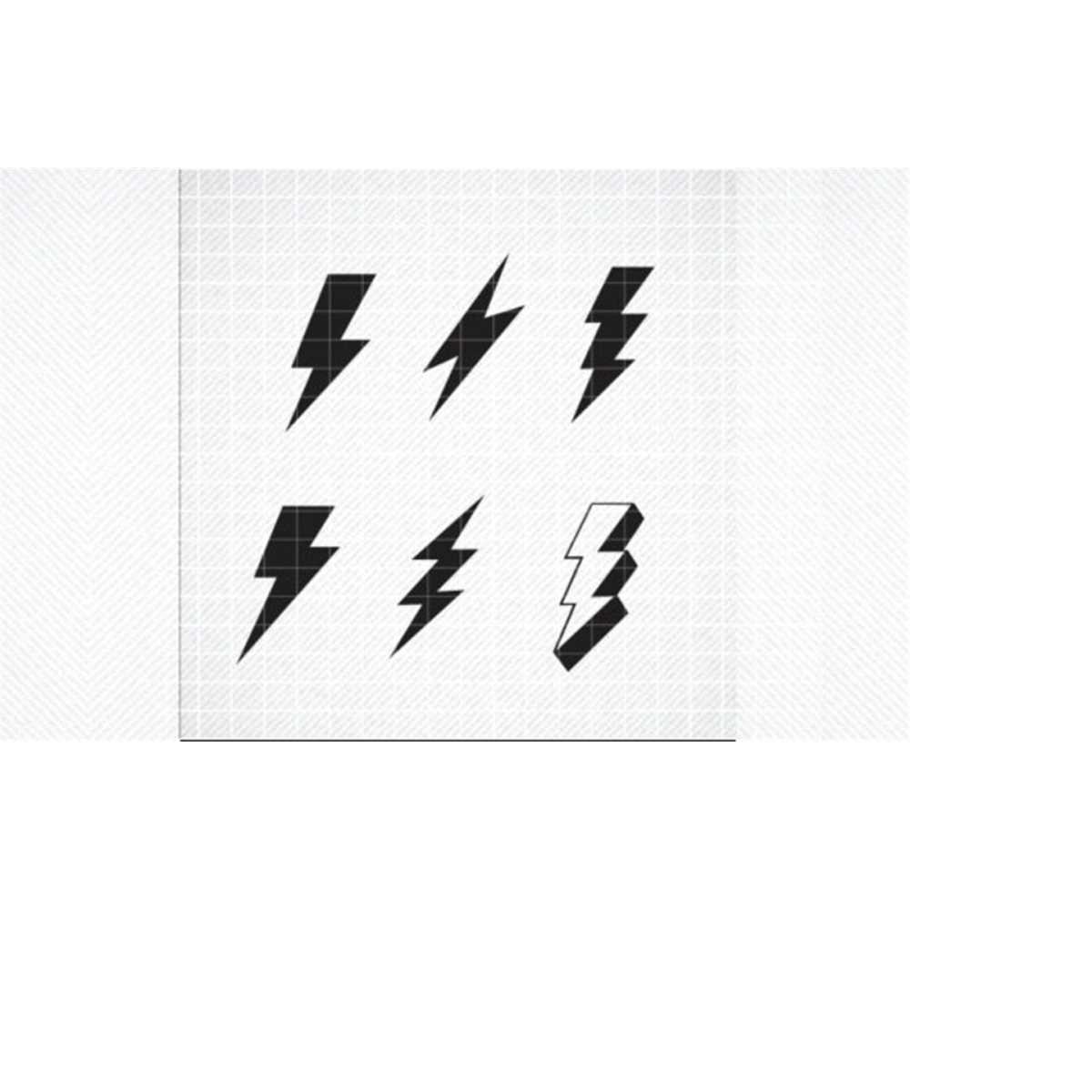LIGHTENING BOLT SVG, Thunder Cut File, svg , dxf, eps, png, | Inspire ...