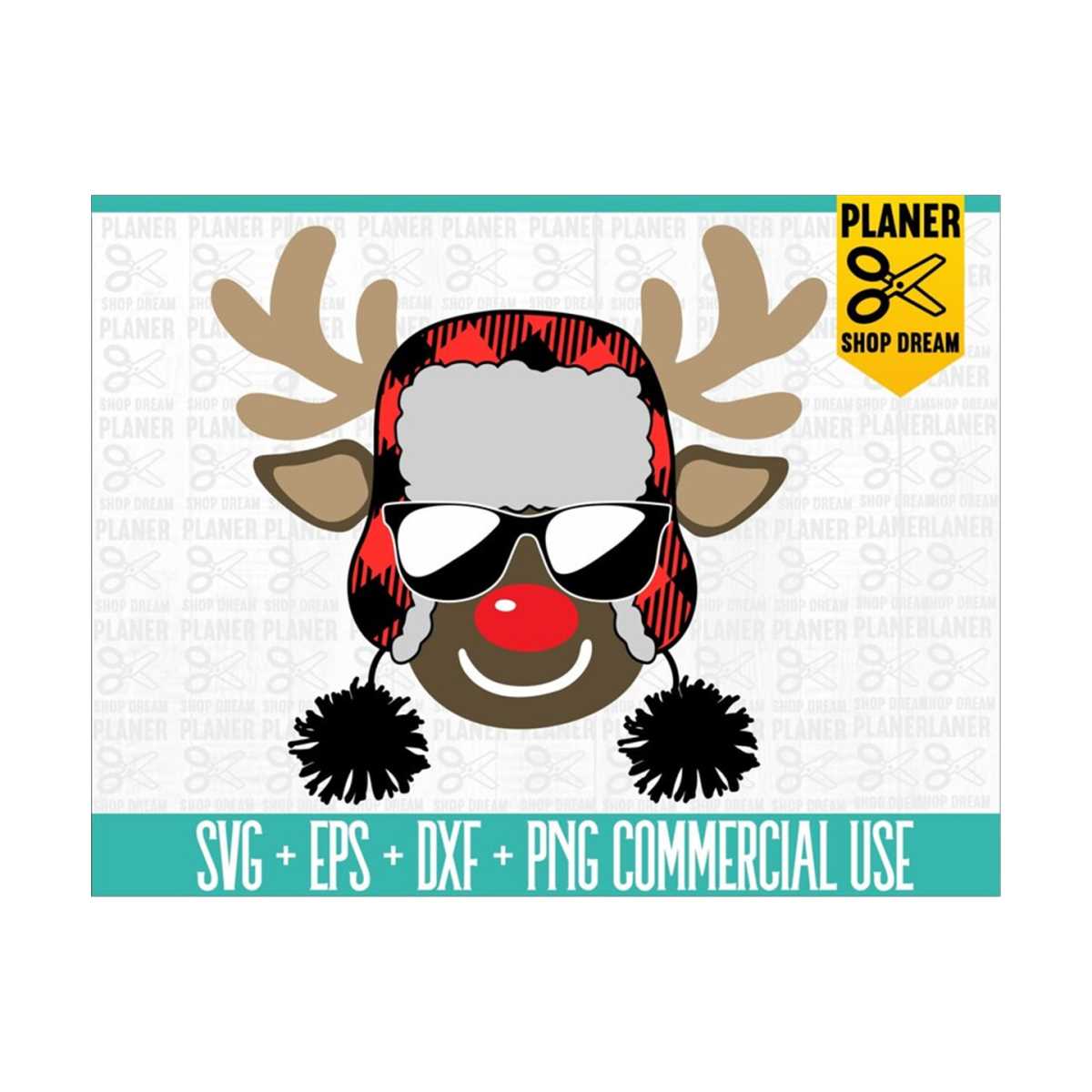 Christmas Reindeer Svg, Deer Svg,Deer Kids Xmas Cut Files,Re | Inspire ...