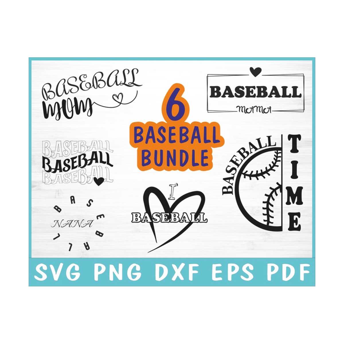 6 Baseball SVG Bundle | Baseball SVG | Baseball Mom SVG | Ba | Inspire ...
