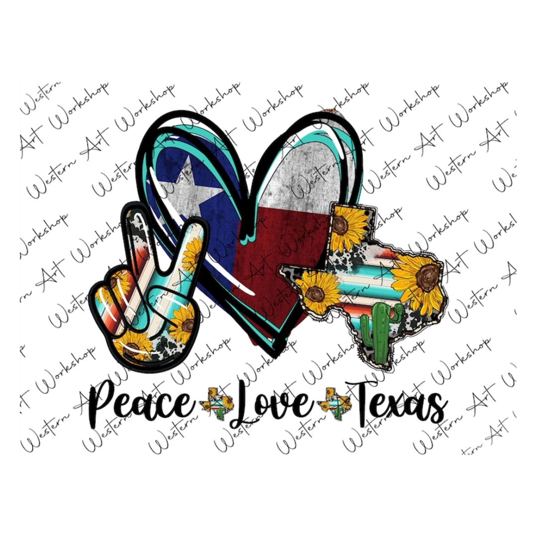 Peace Love Texas Png, Texas Png, Sunflower Texas Png, Texas | Inspire ...