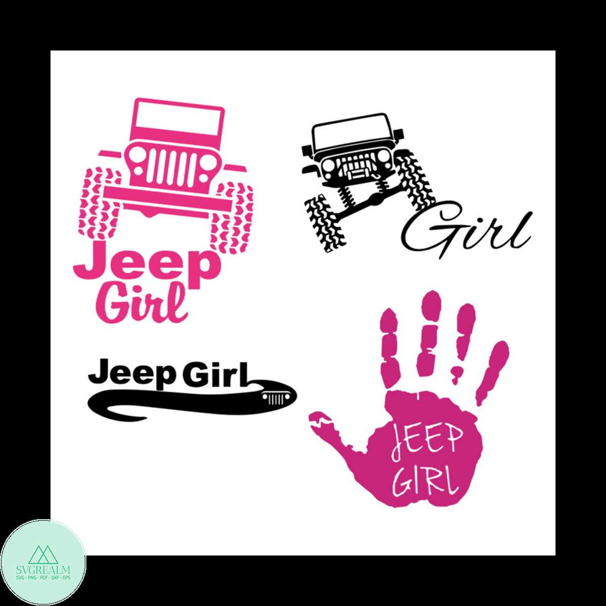 Jeep Girl Bundle Svg, Vehicle Svg, Jeep Svg, Girl Svg, Trans | Inspire ...