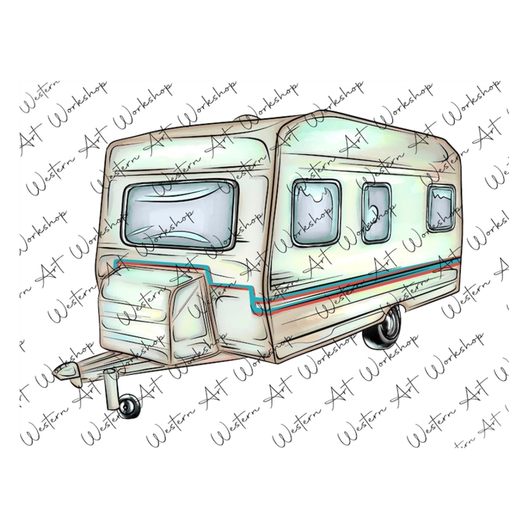 Camping Caravan Sublimation Png, Camper, Camping, Camper Sub | Inspire ...