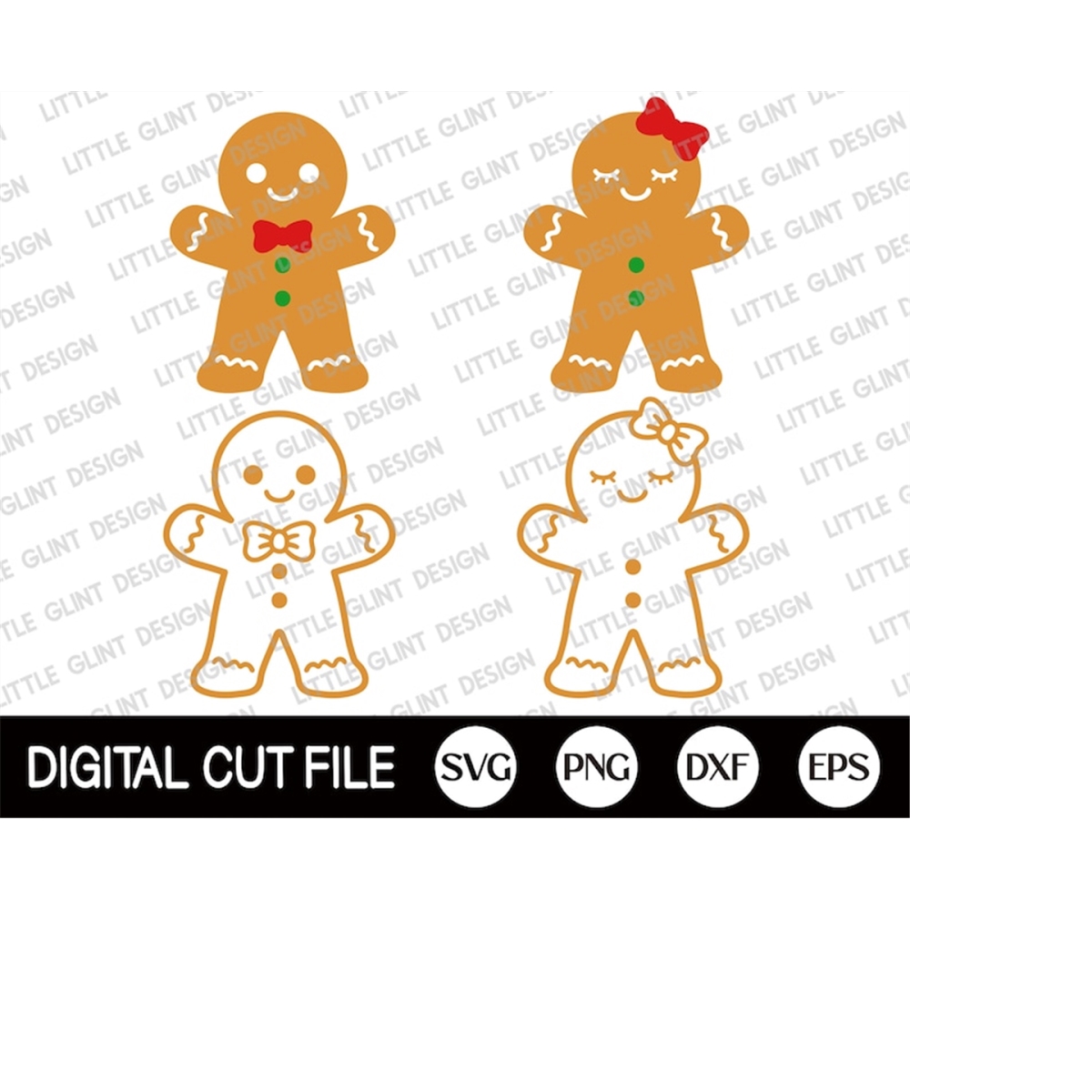 Gingerbread Girls and Boys SVG, Funny Christmas SVG, Gingerb | Inspire ...