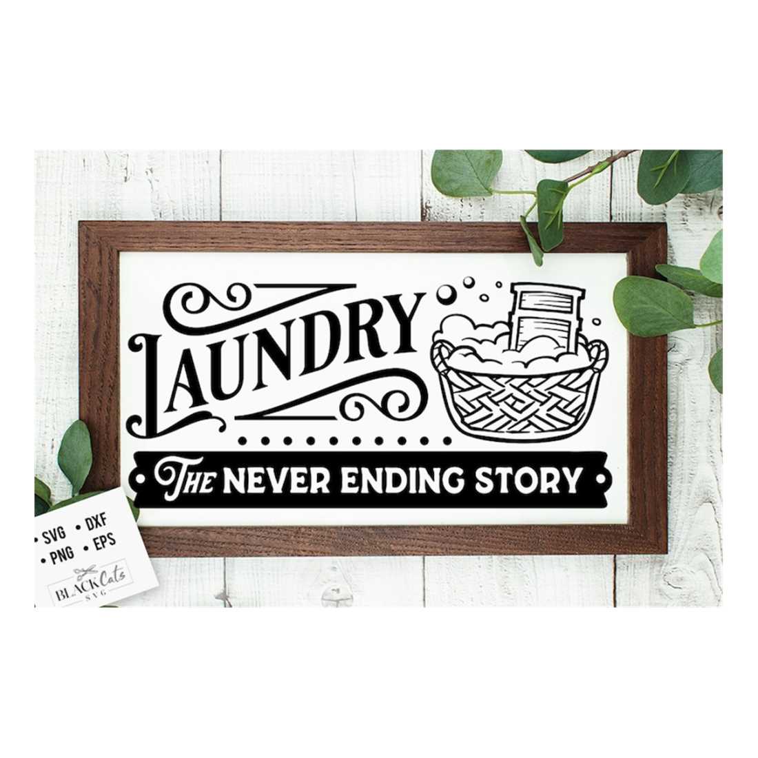 Laundry the never ending story svg, laundry room svg, laund | Inspire ...