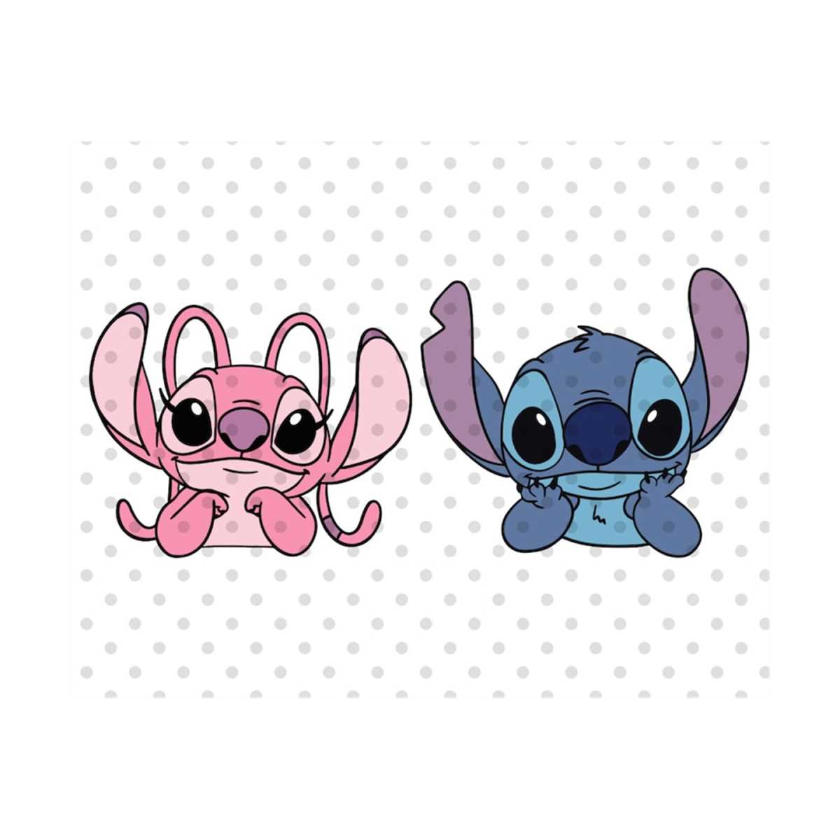 Stitch in Love Svg, Stitch couple svg, angel svg, stitch ang - Inspire ...