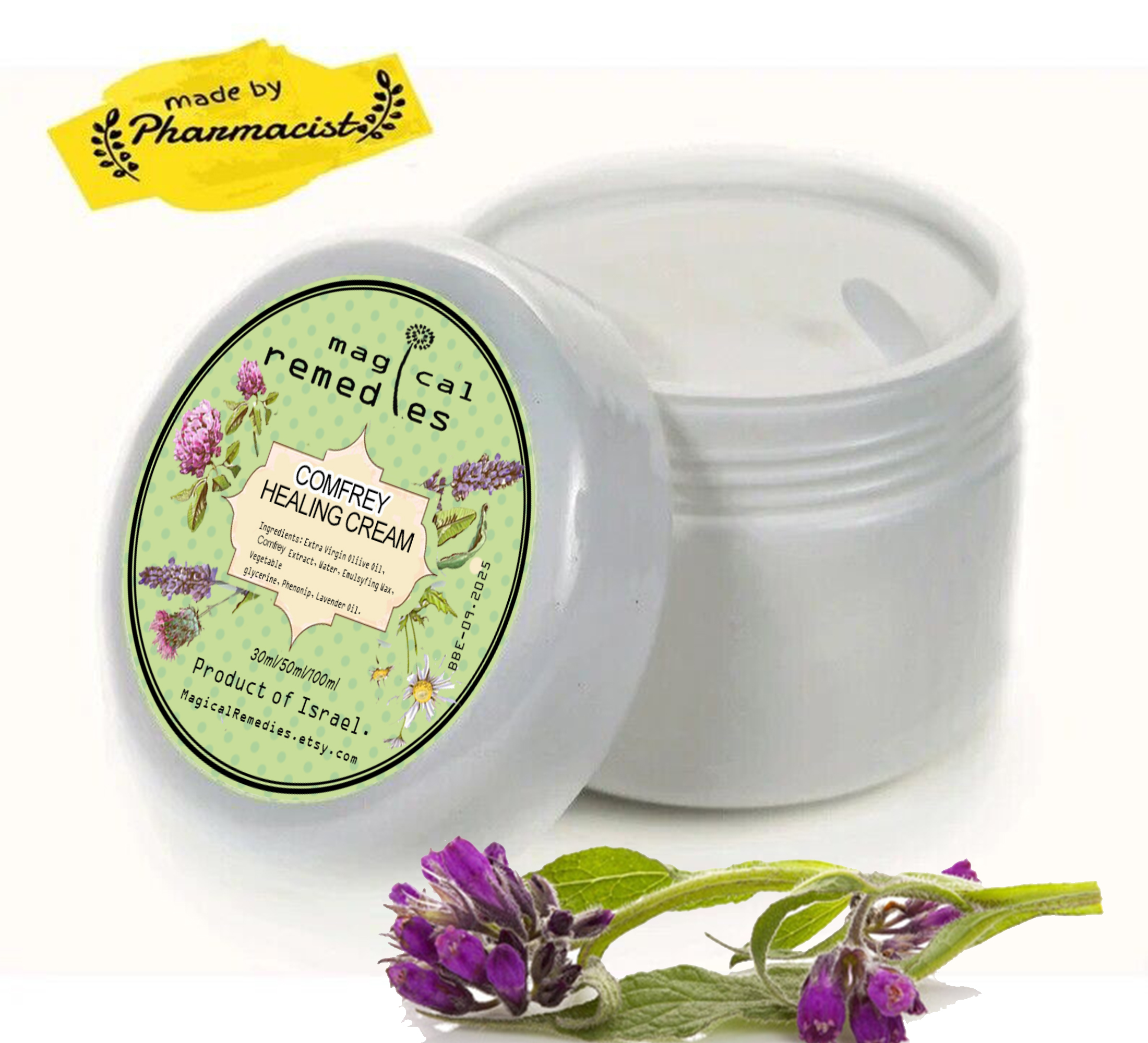 Comfrey Cream Bone Joint Fractures Natural Heal Injuries 50 | Inspire ...