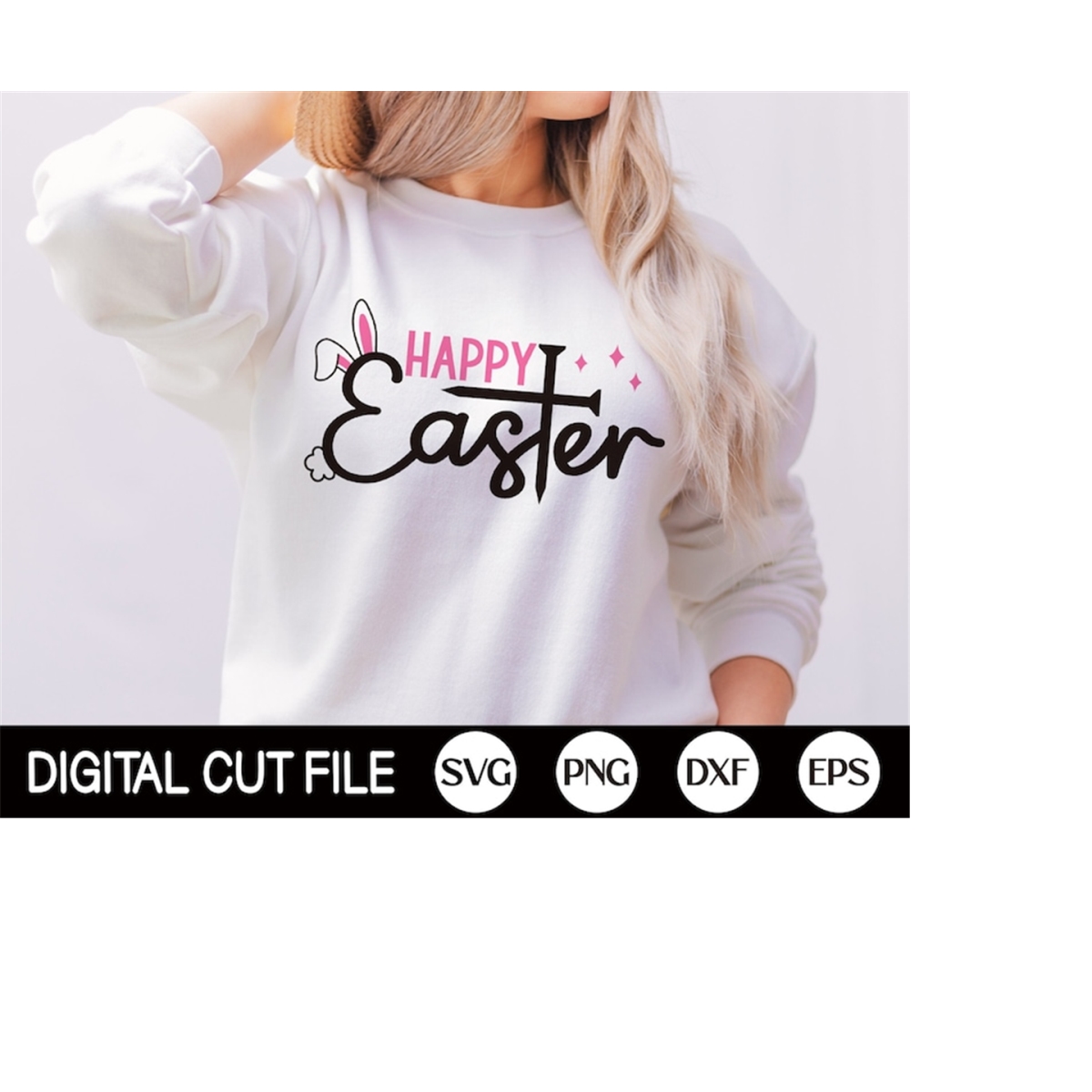 Happy Easter SVG, Easter Bunny Svg, Easter Sign Svg, Baby Bo | Inspire ...