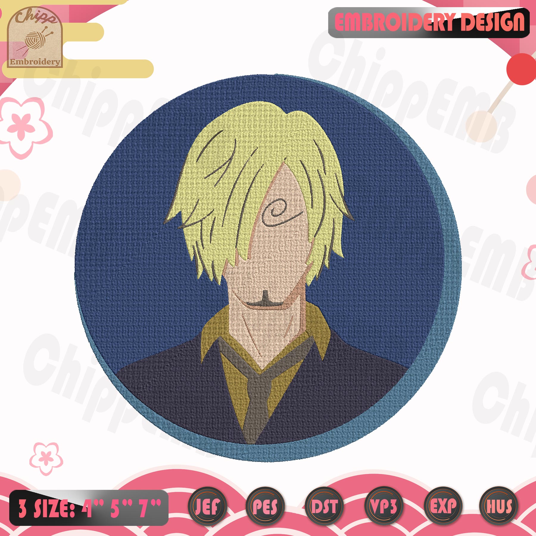 One Piece Embroidery Design, One Piece Embroidery Design, An | Inspire ...