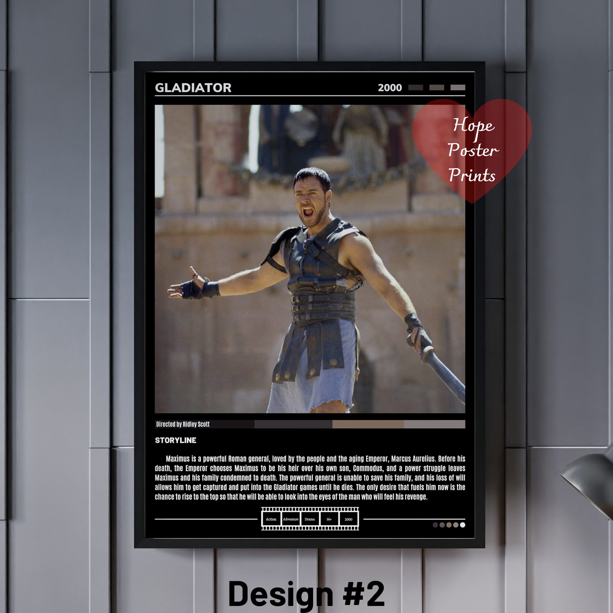 Gladiator Poster, Gladiator Print, Gladiator Decor, Gladiat | Inspire ...