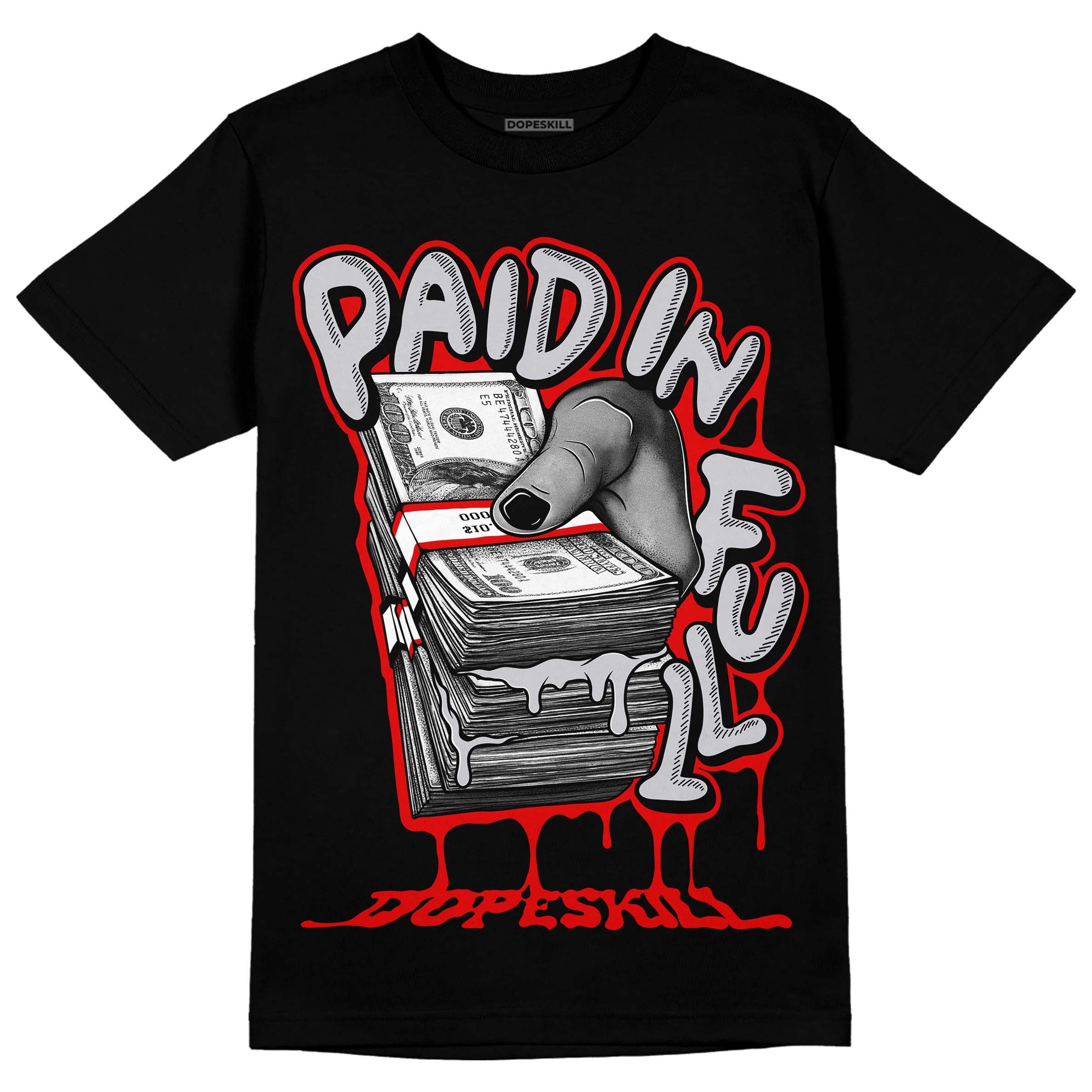 Black Cement 2s DopeSkill Unisex Shirt Paid In Full Graphic | Inspire ...
