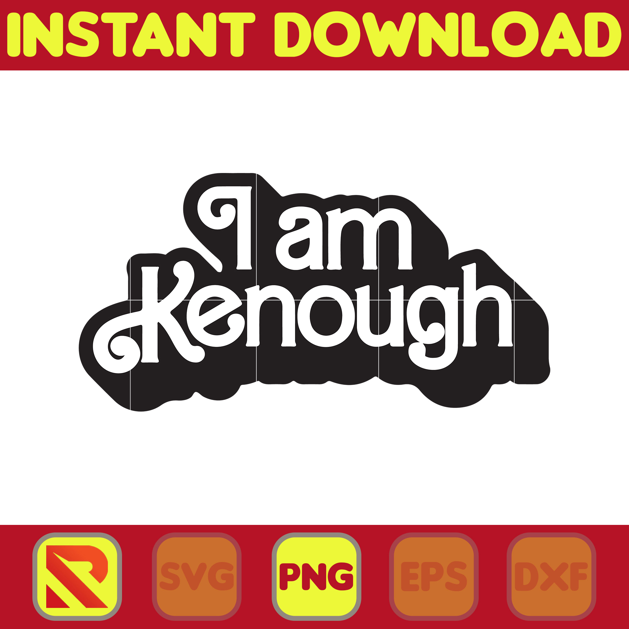 I am Kenough Png, I am K enough Png, I am Enough Png, silhou - Inspire ...