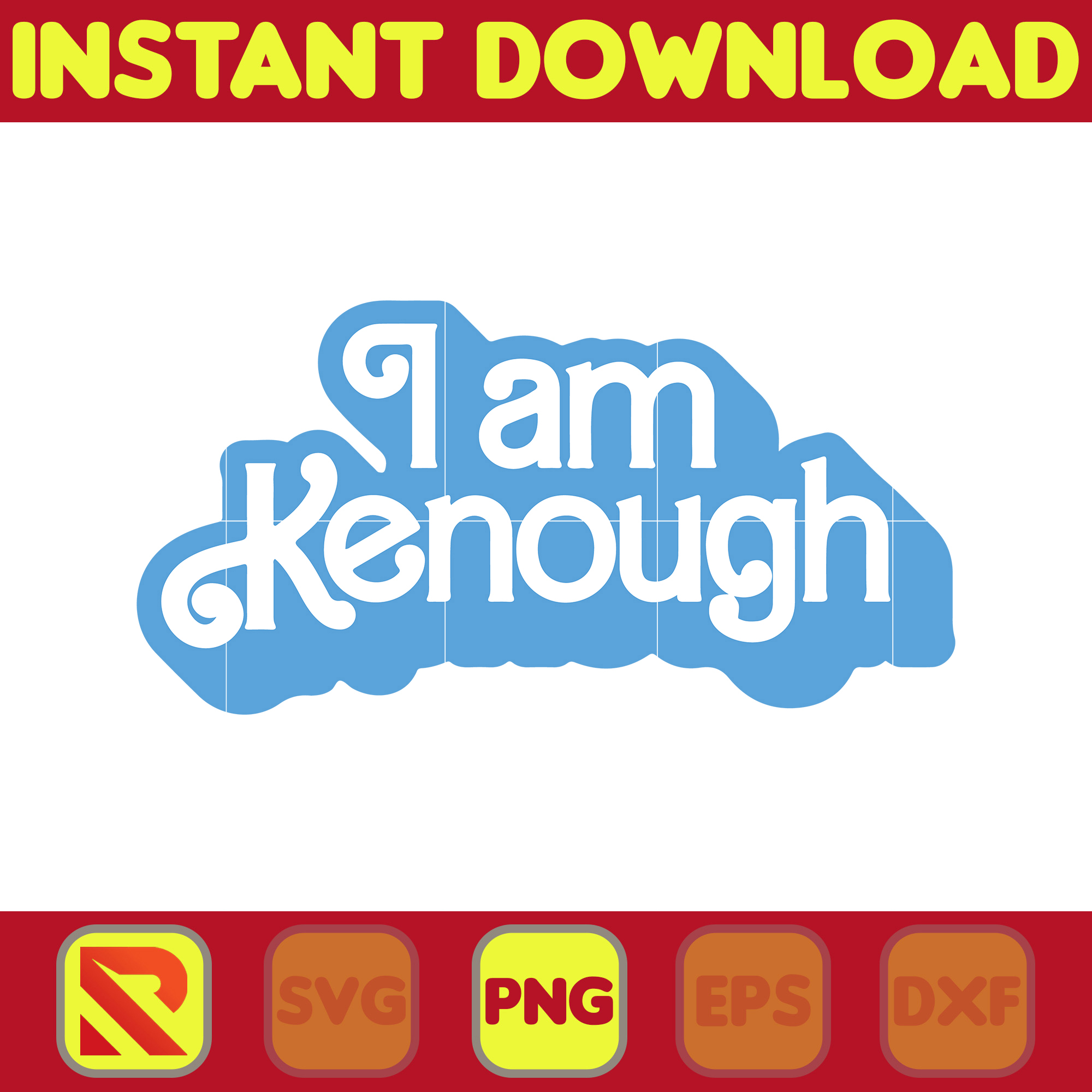 I am Kenough Png, I am K enough Png, I am Enough Png, silhou - Inspire ...