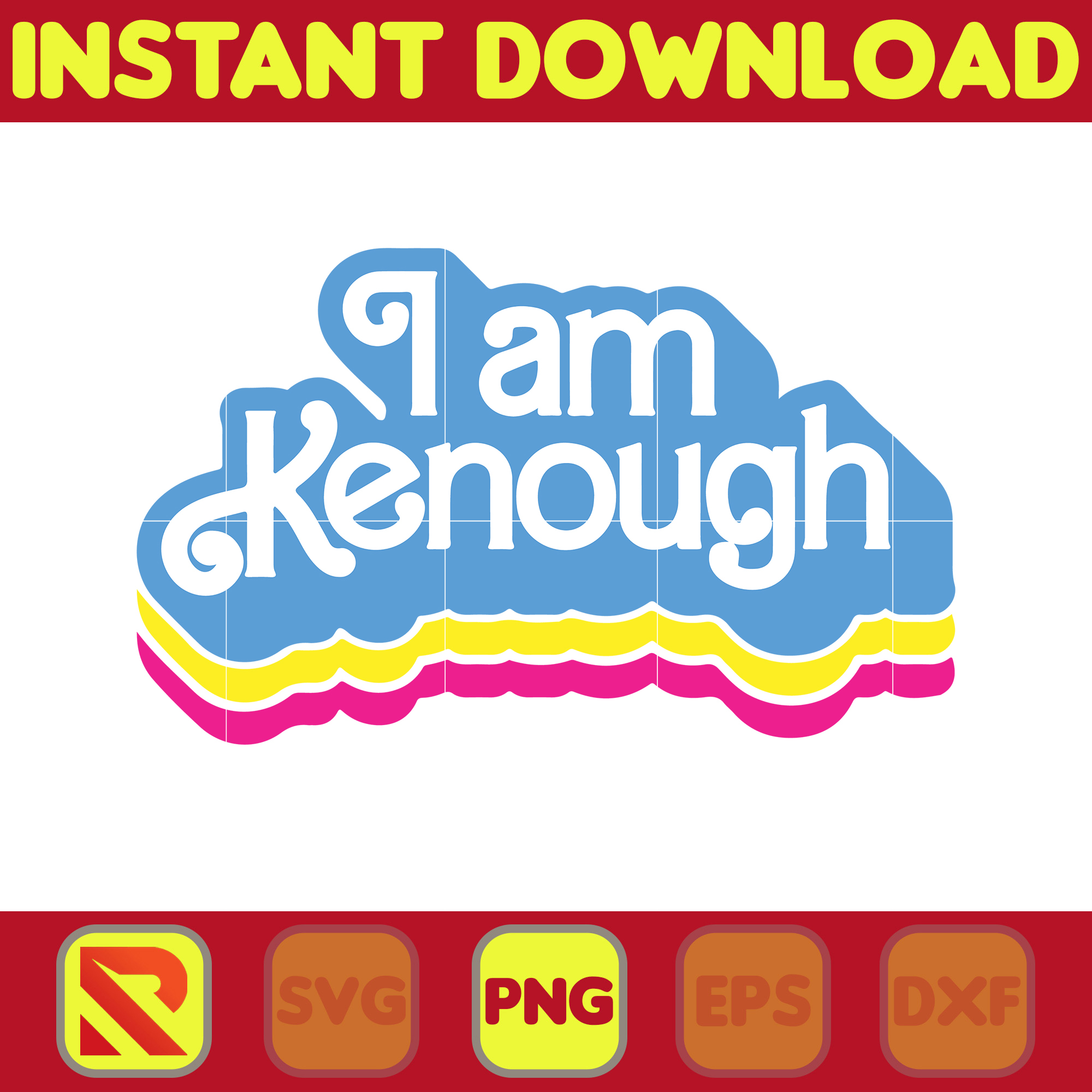 I am Kenough Png, I am K enough Png, I am Enough Png, silhou | Inspire ...