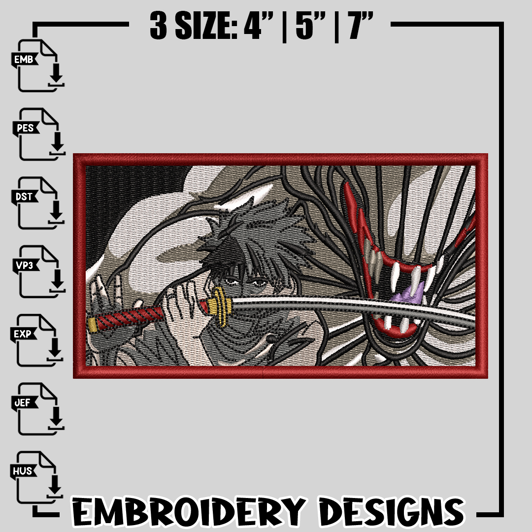 Yuta and Rikka embroidery design, jujutsu kaisen embroidery, | Inspire ...