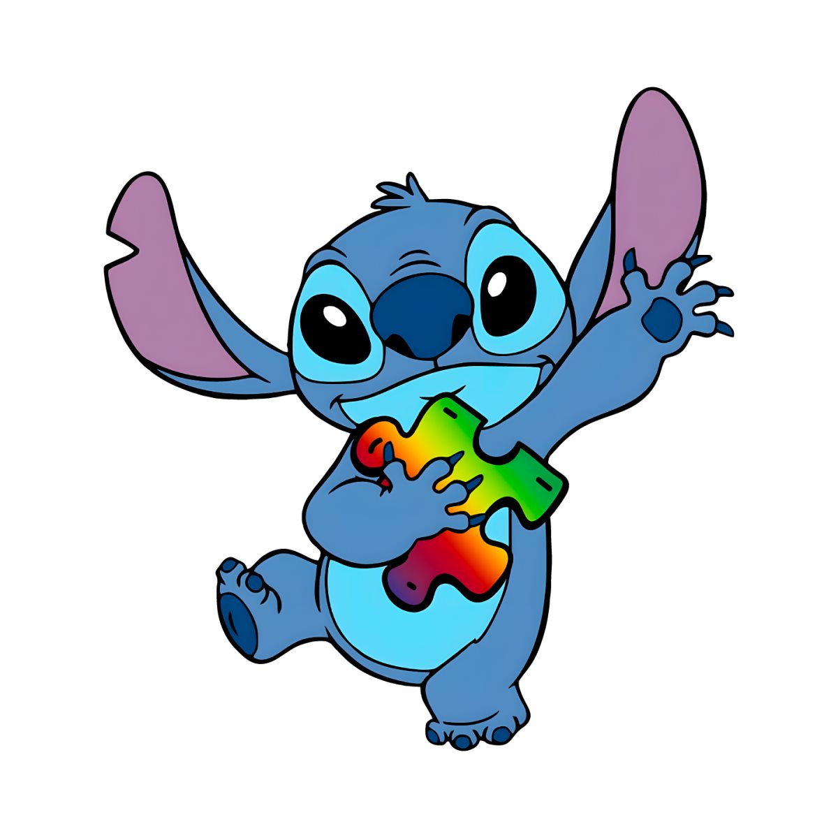 Funny Autism Awareness Stitch Puzzle PNG - Inspire Uplift