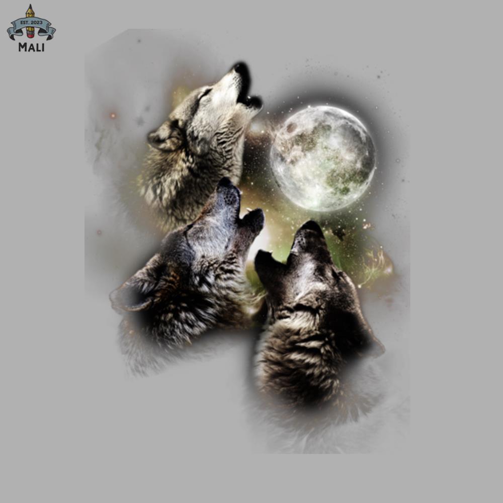 Three Wolf Moon Alternate Sublimation PNG Download - Inspire Uplift