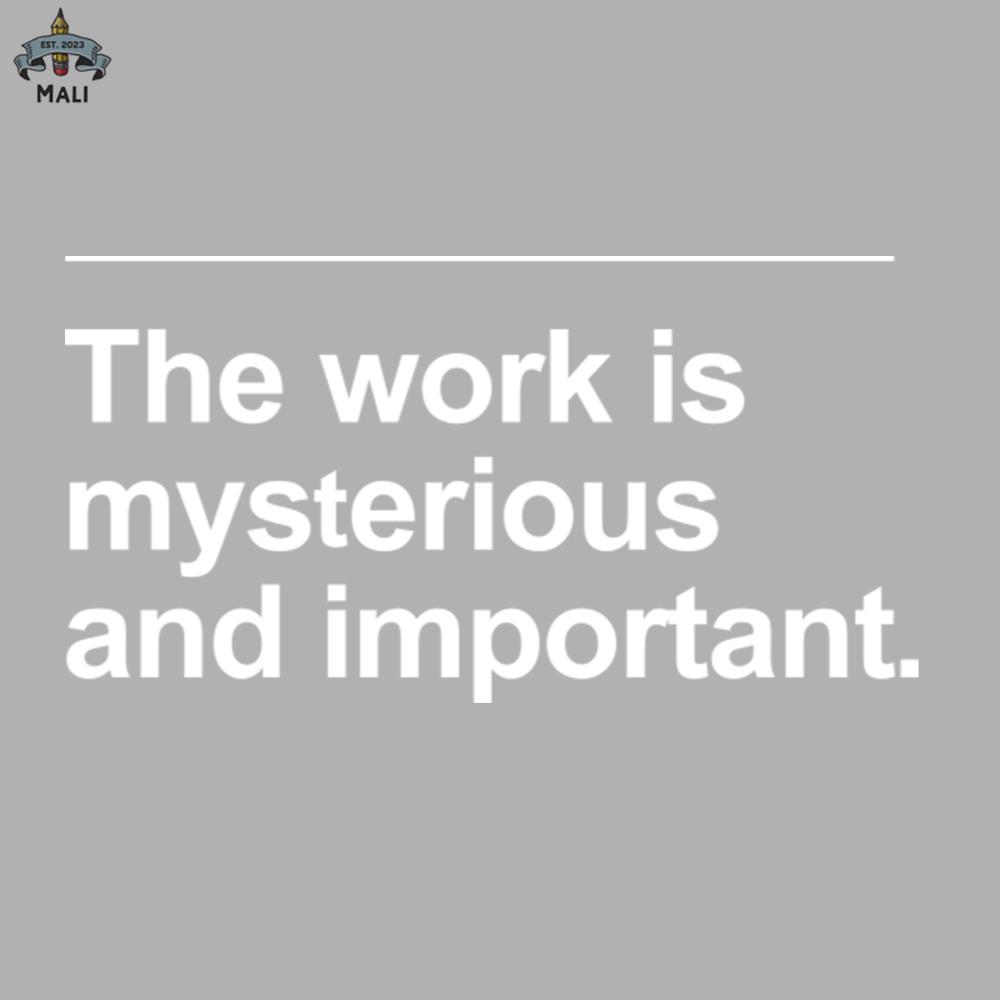 The Work Is Mysterious Important Severance Sublimation PNG | Inspire Uplift