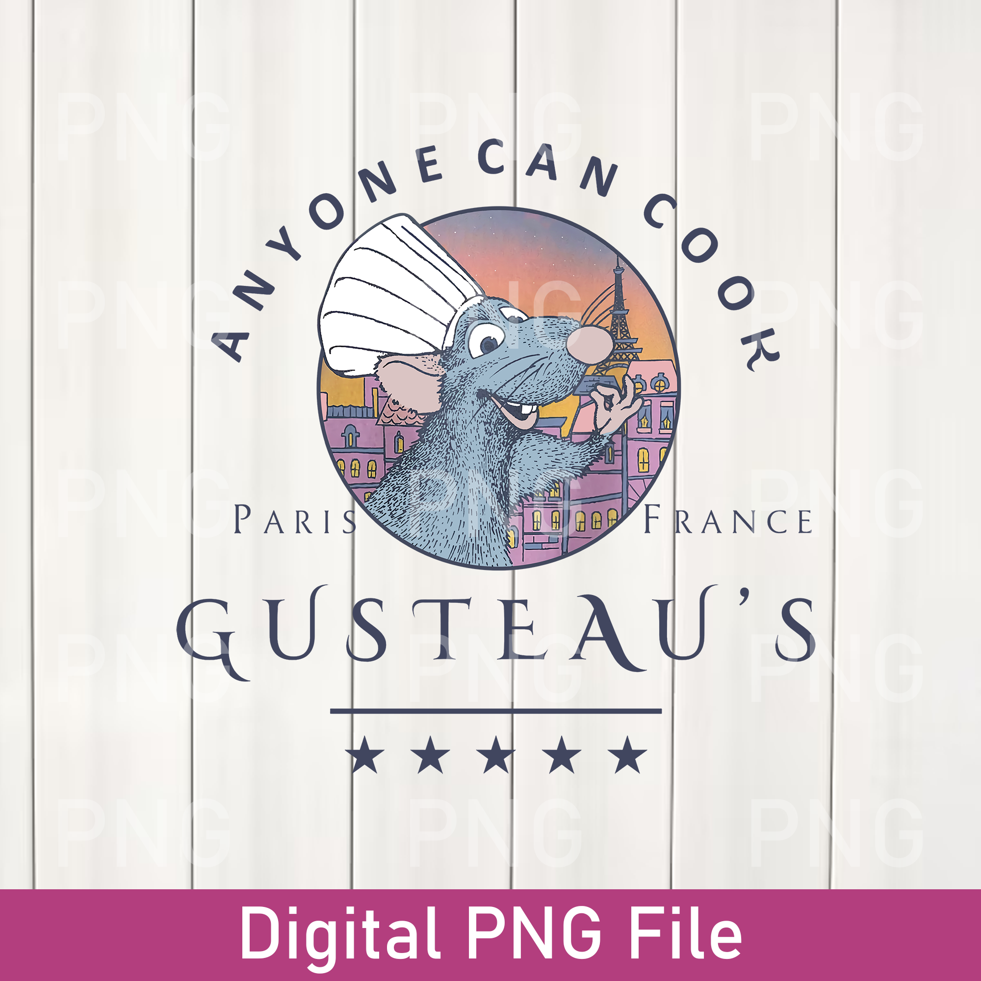 Gusteau's Anyone Can Cook Remy PNG, Remi PNG, Disney PNG For - Inspire ...