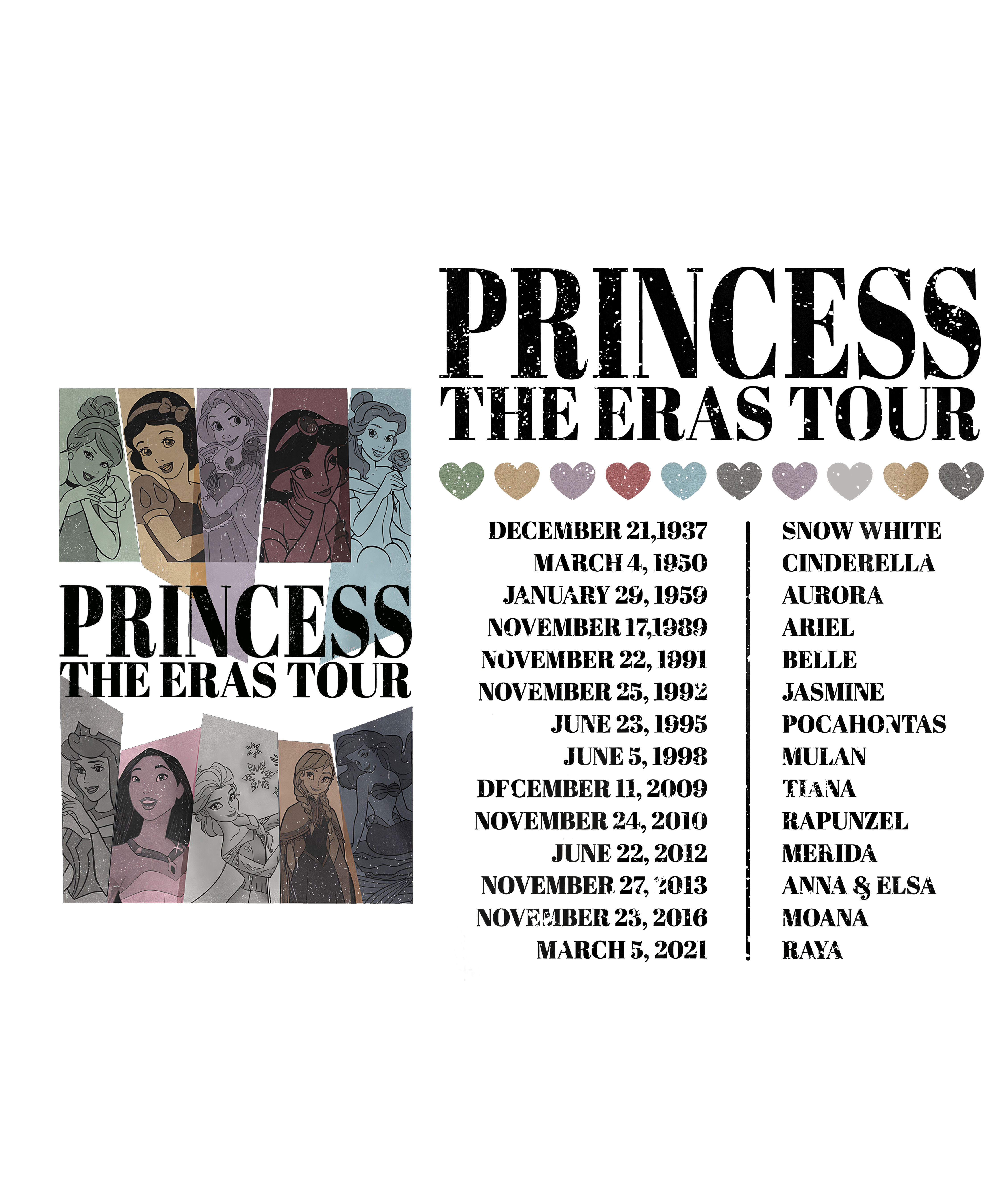 Princess Eras Tour digital, Disney Princess digital, Disney | Inspire ...