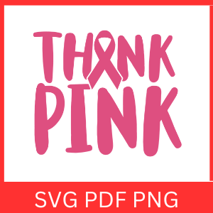 Think Pink Svg, Awareness Ribbon Svg, Ribbon Vector, Cancer | Inspire ...