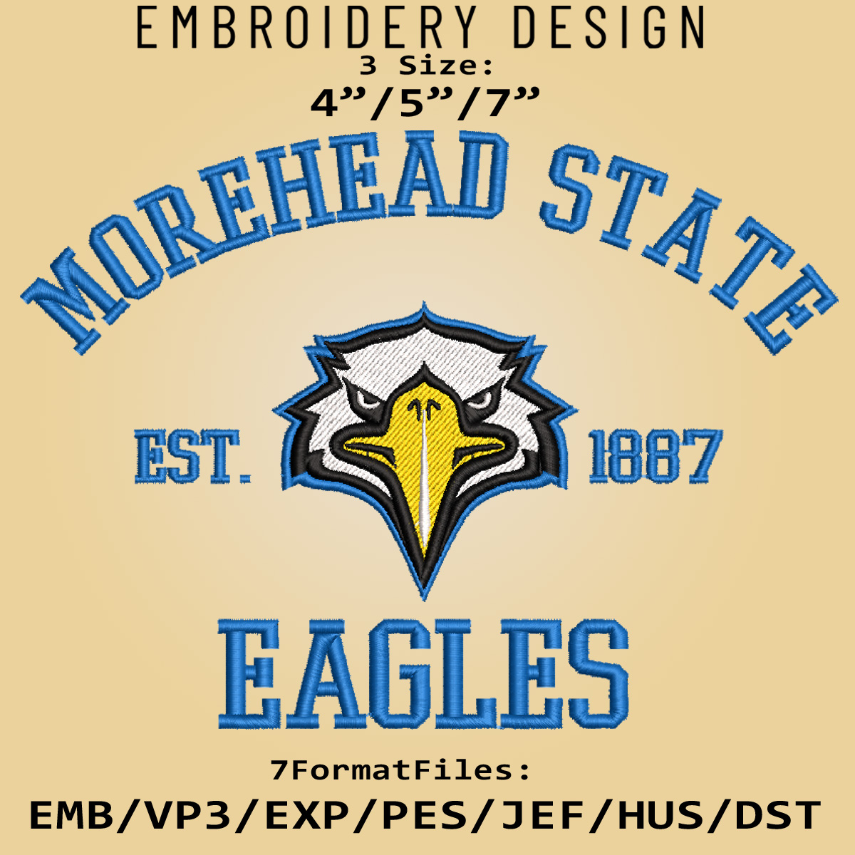 Morehead State Eagles embroidery design, NCAA Logo Embroider | Inspire ...