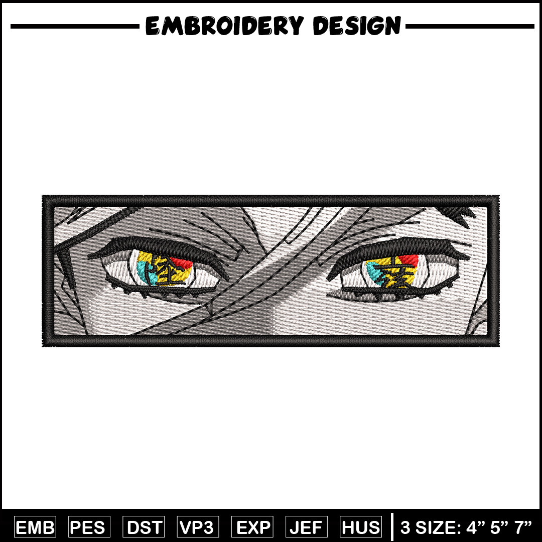 Douma eyes embroidery design, Douma embroidery, Anime design | Inspire ...