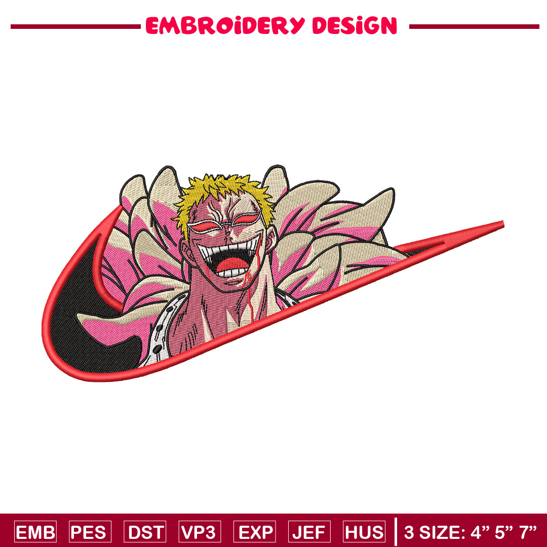 Doffy x nike embroidery design, One piece embroidery, Nike d | Inspire ...