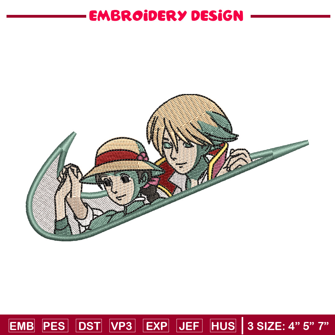 Howl nike embroidery design, Howl s moving embroidery, Nike | Inspire ...