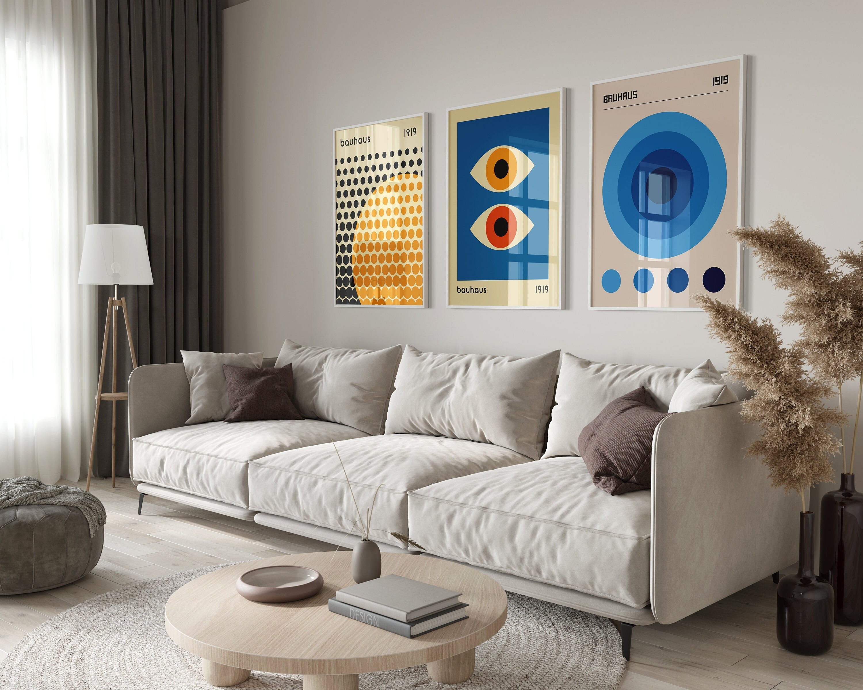 Bauhaus Set of 3 Printable Exhibition Posters, Modern Home W | Inspire ...