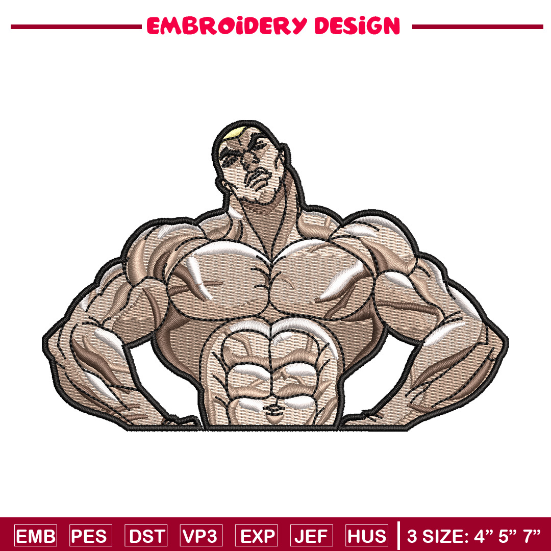 Jack hanma embroidery design, Baki embroidery, Anime design, | Inspire ...