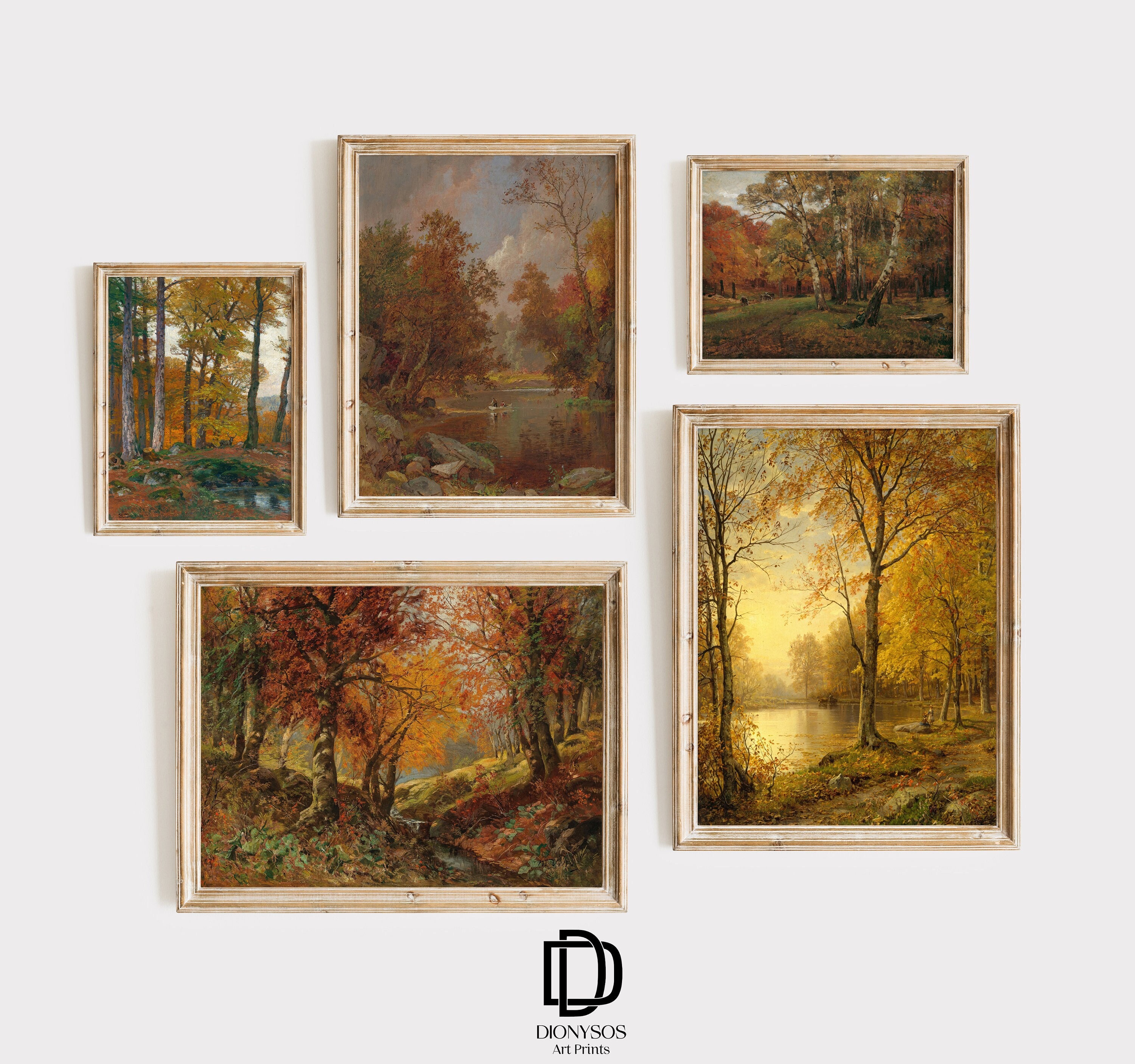 Vintage Fall Gallery Wall Prints SET of 10, Artful Autumn La | Inspire ...