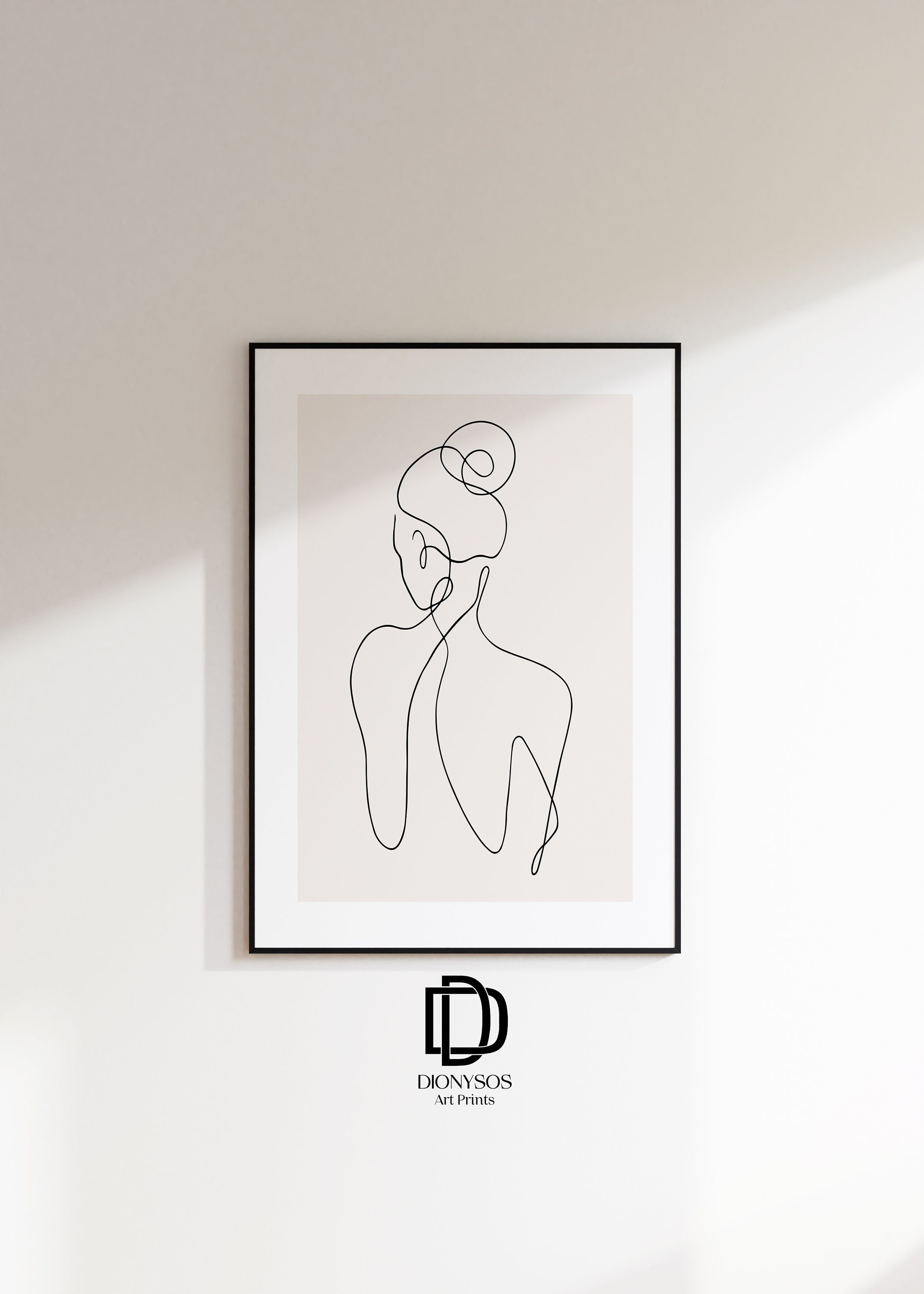 Woman Line Drawing Art Print, Minimalist Feminine One Line W | Inspire ...