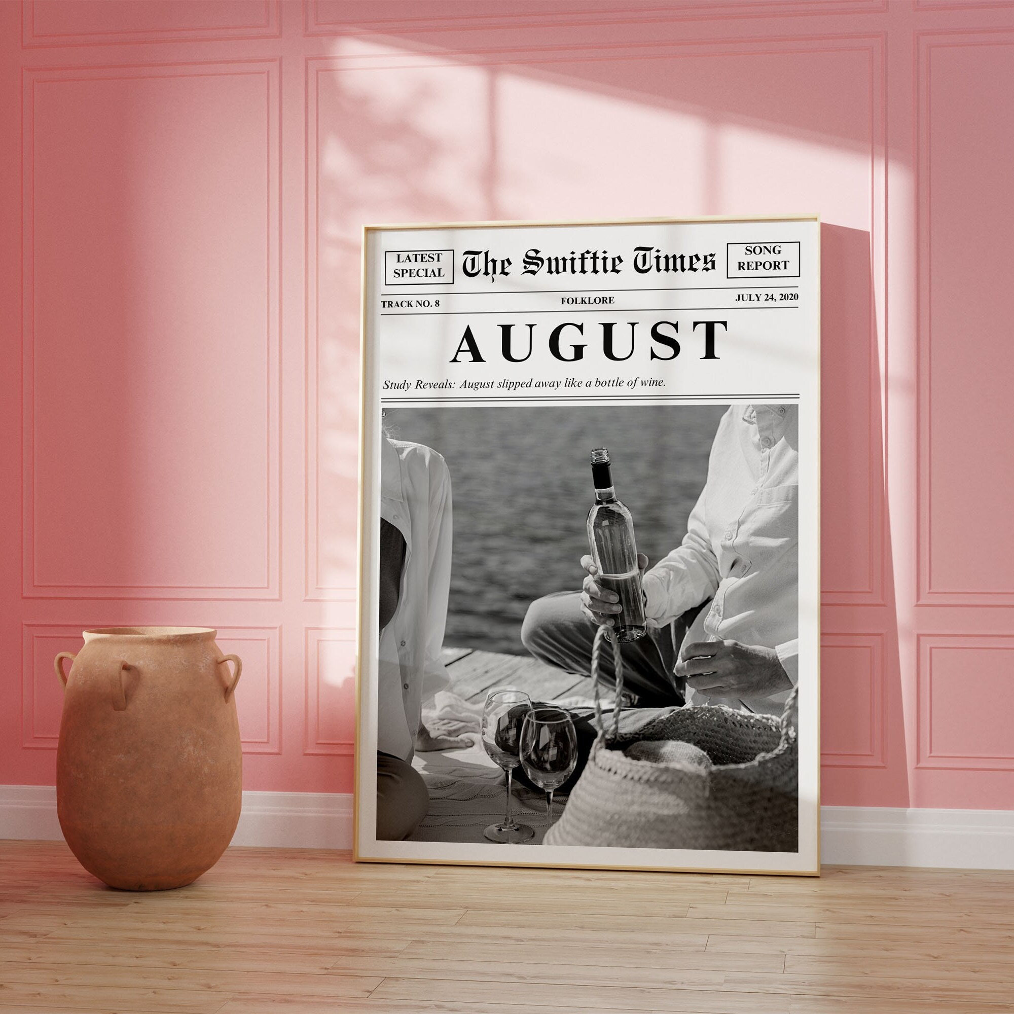 Taylor August Poster, August Folklore Poster, August Swiftie | Inspire ...
