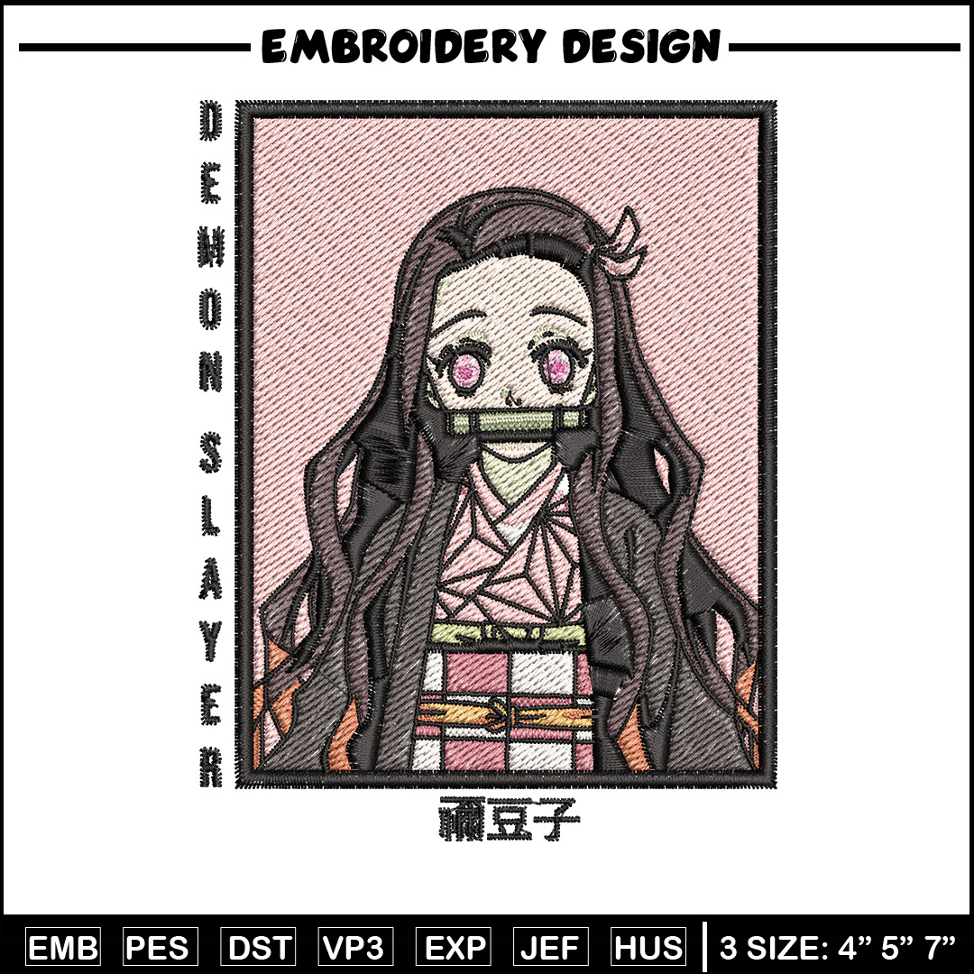 Nezuko embroidery design, Nezuko embroidery, Embroidery shir | Inspire ...