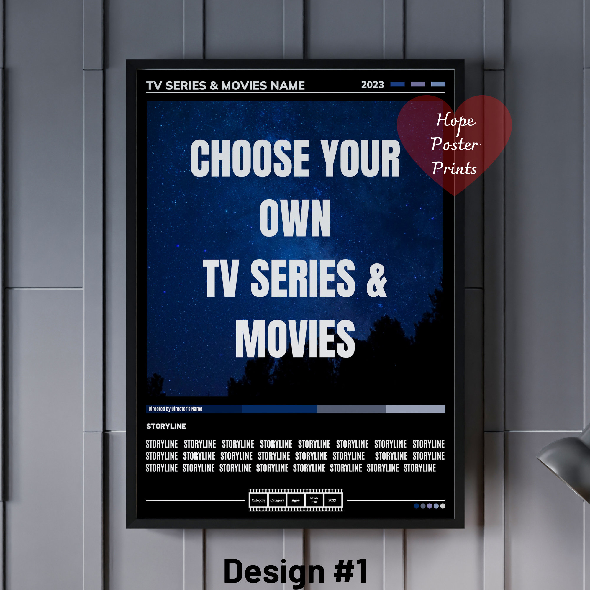 Custom Movie Series Poster, Custom Poster Print, Customize | Inspire Uplift