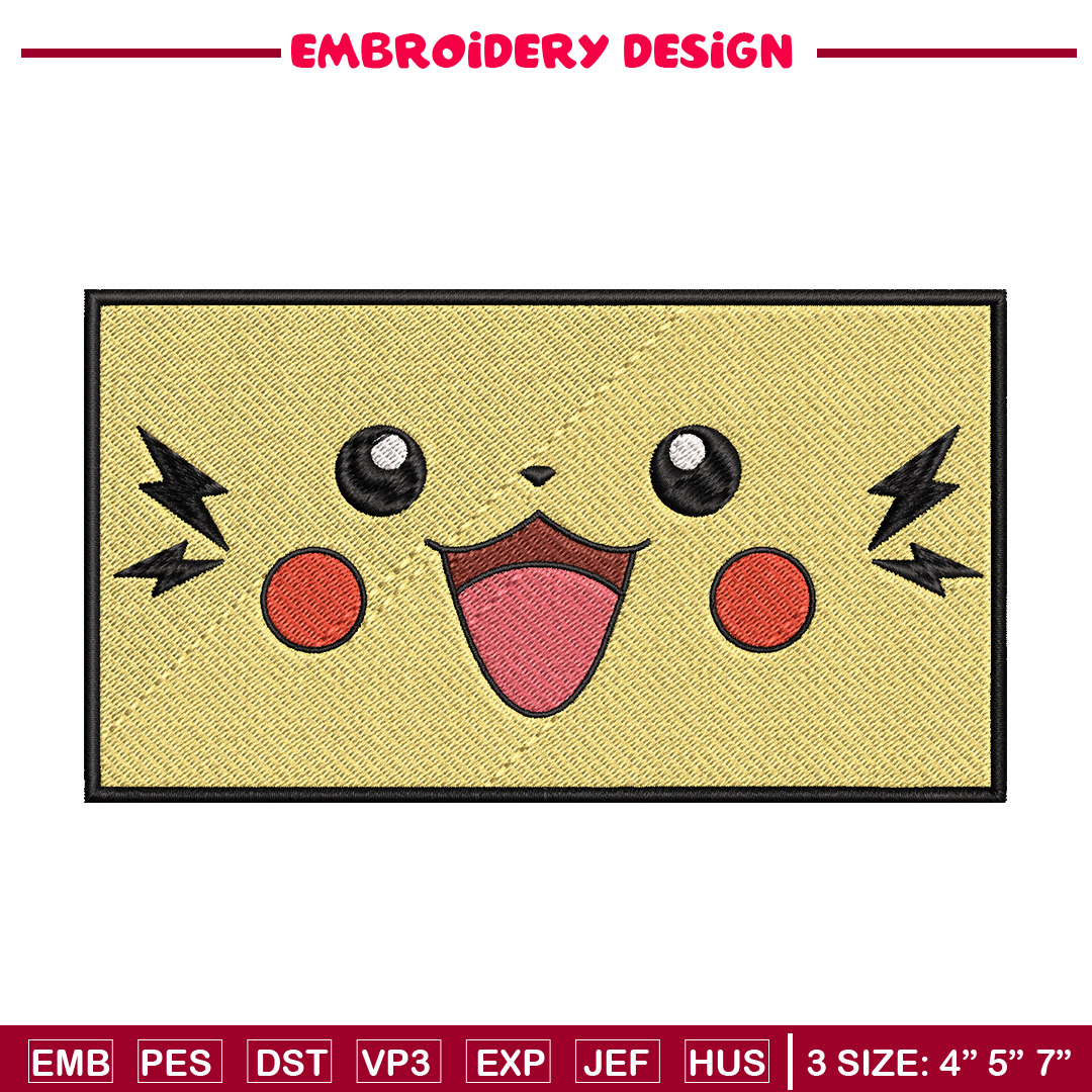 Pikachu frame embroidery design, Pokemon embroidery, Anime d | Inspire ...