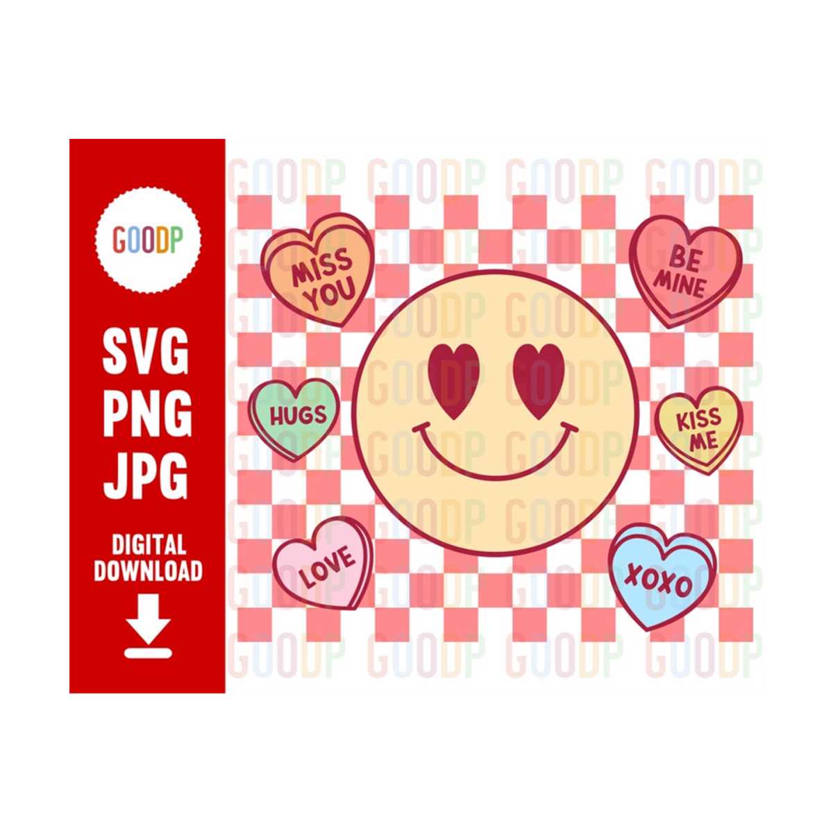 Heart Smiley Face Svg, Smiley Face Svg, Happy Valentines Svg | Inspire ...