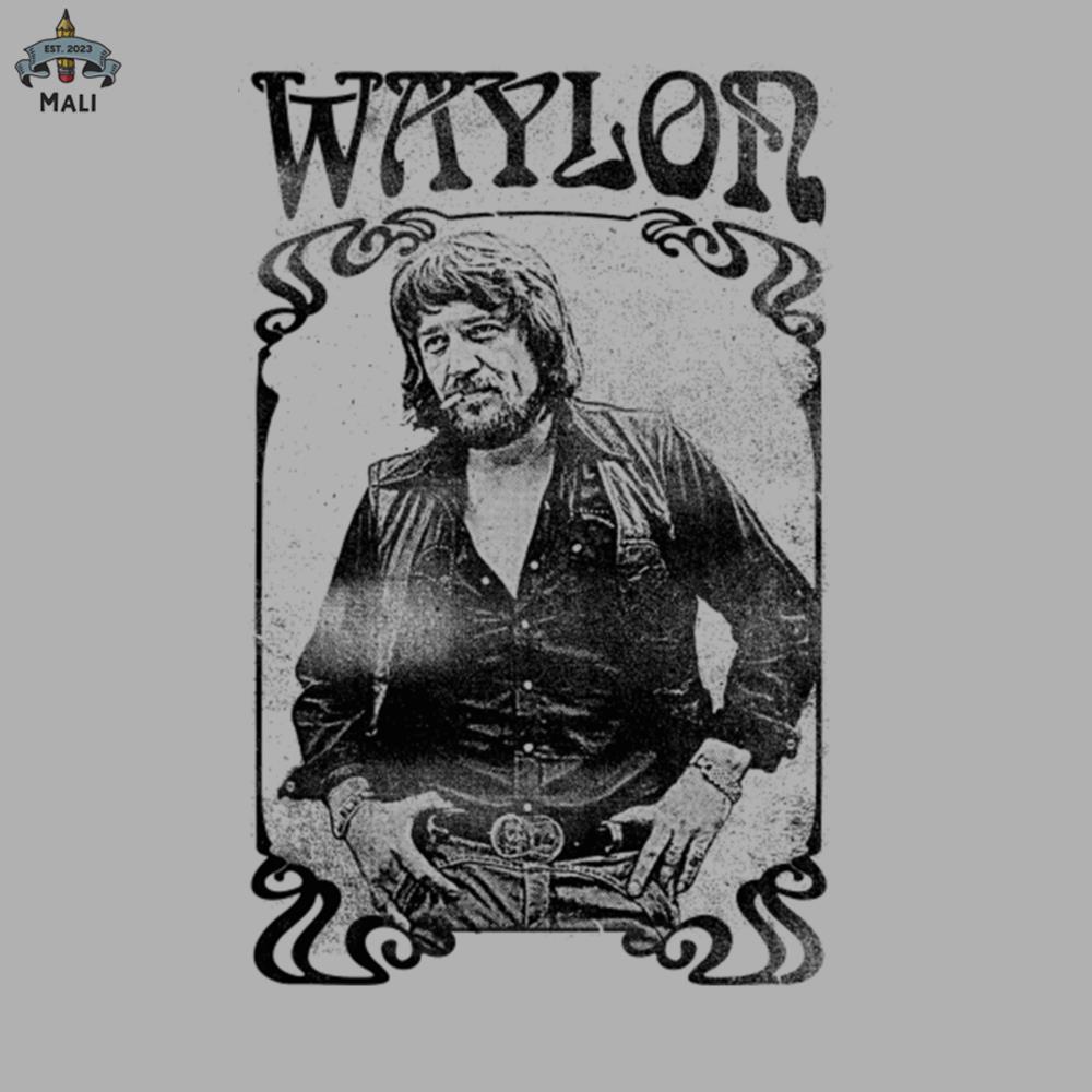 Waylon Jennings Vintage Faded Style Fan Design Sublimation - Inspire Uplift