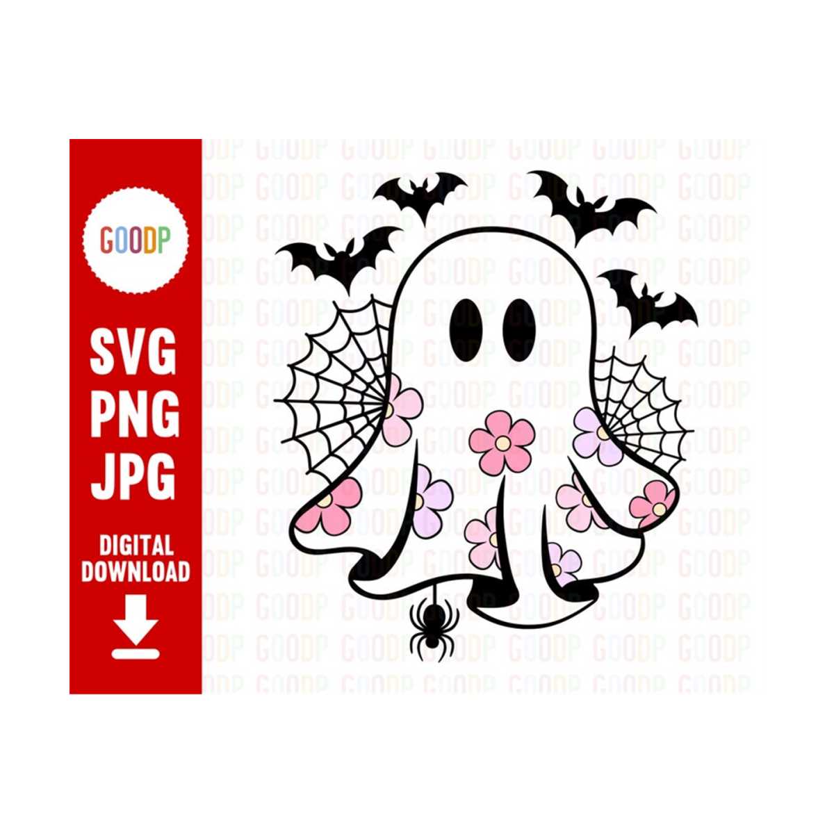 Daisy Ghost Svg, Spooky Season Ghost Png, Happy Halloween Sv | Inspire ...