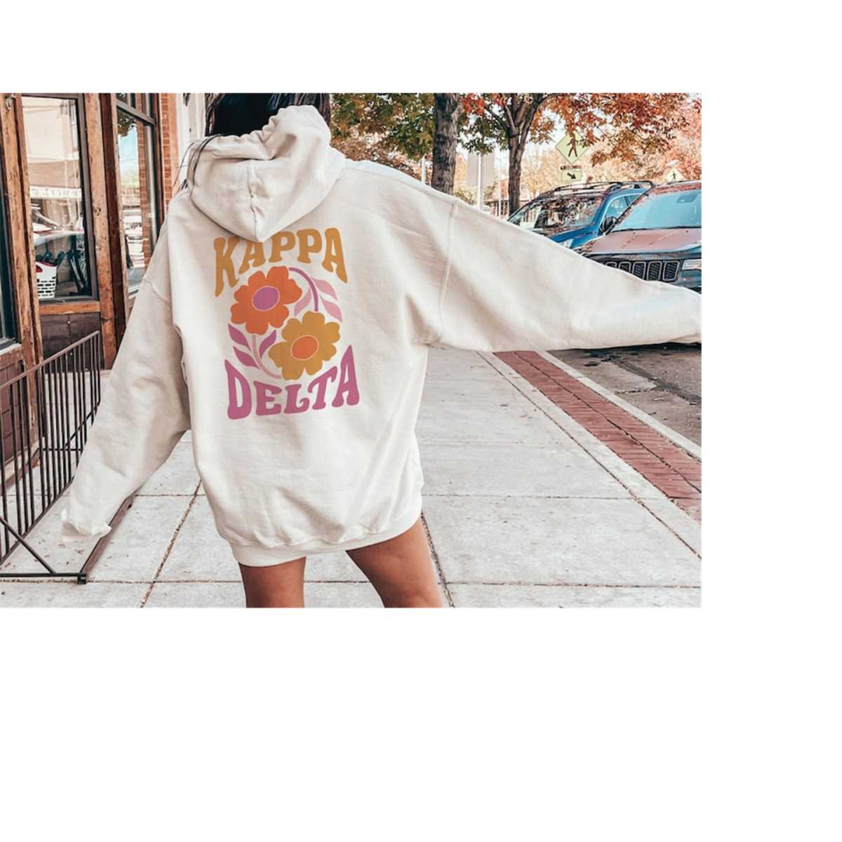 Kappa Delta Oversized Groovy Flower Shirt, Kappa Delta Overs | Inspire ...