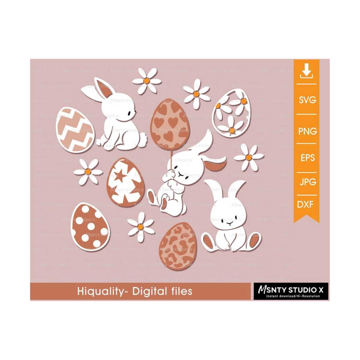 Easter bunny SVG ,Happy Easter cut file ,Bunny bundle svg ,E | Inspire ...