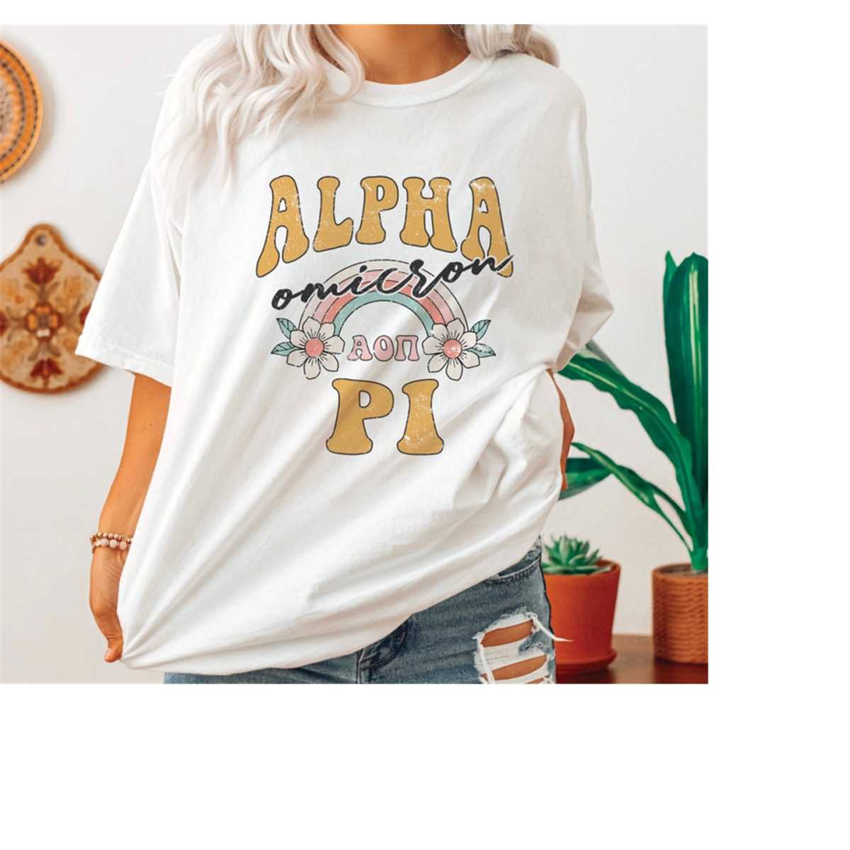 Alpha Omicron Pi Oversized Shirt, Trendy A O PI Hoodie, Alph - Inspire ...