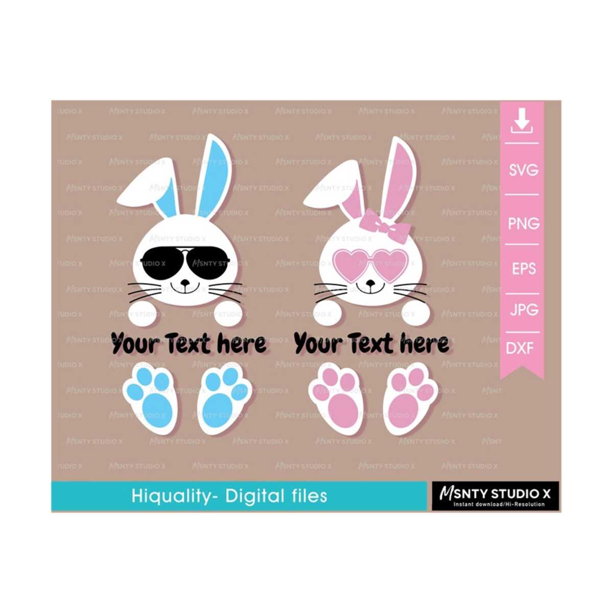 Easter Bunny Ears Svg, Easter Svg, Bunny Svg,Easter Split Mo | Inspire ...