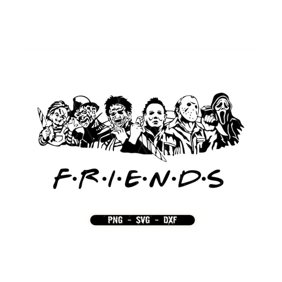 Friends Horror Character svg, Horror svg, Horror friends svg | Inspire ...