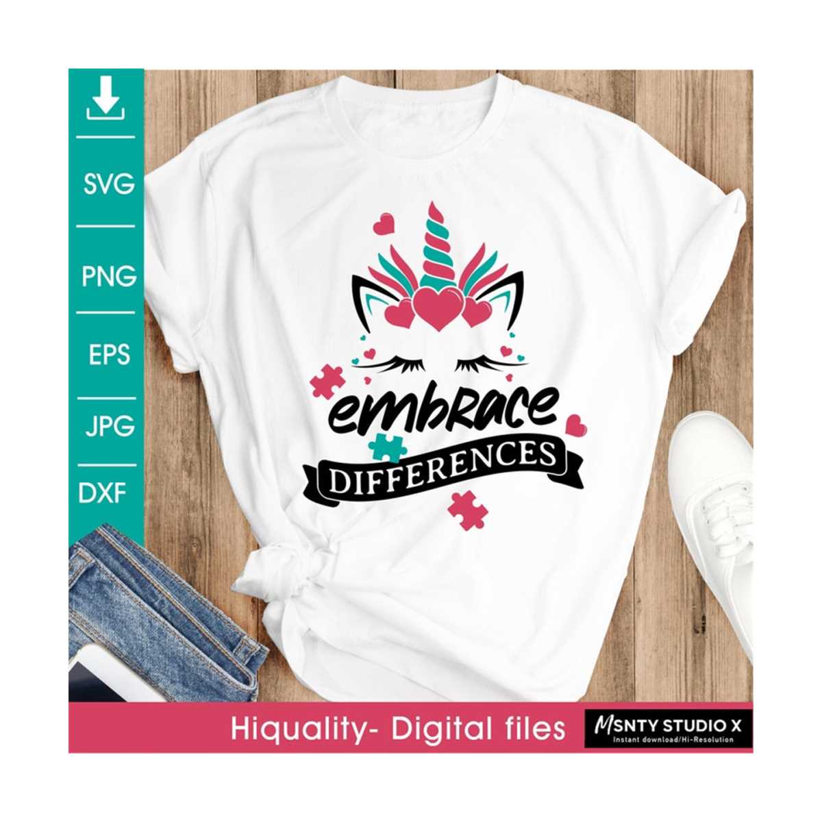 Embrace differences svg,Unicorn Autism svg,autism Awareness - Inspire ...