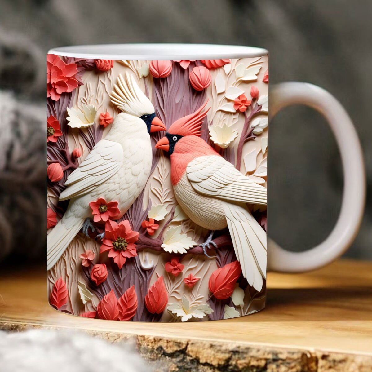Cardinal Mugs For Bird Lovers | Inspire Uplift