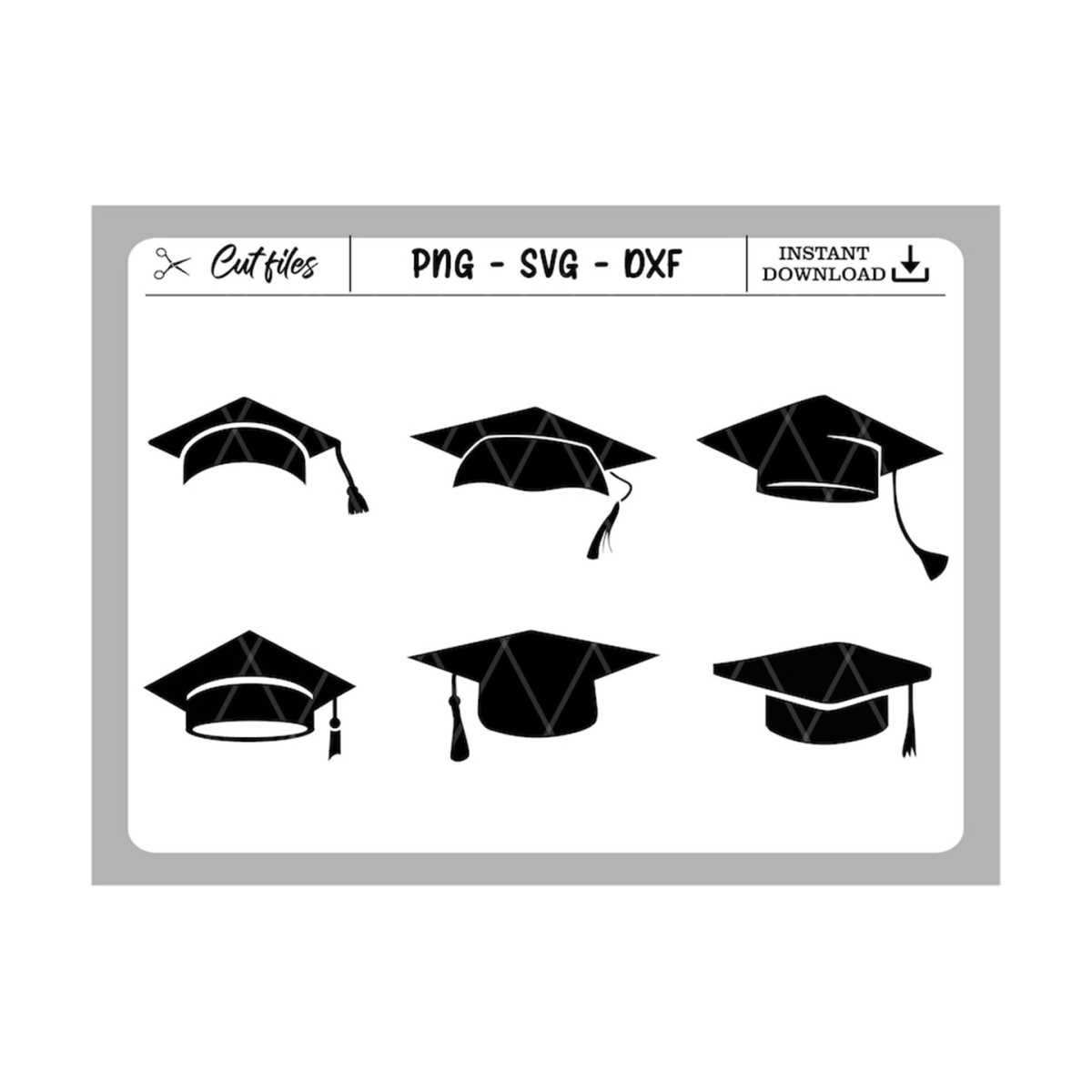 Graduation Cap SVG, Clipart Graduation Hat and Tassel for Hi | Inspire ...